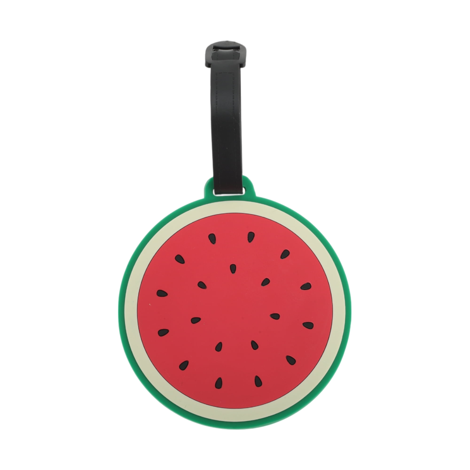 Unique Bargains 1 Pc Watermelon Luggage Tag for Travelling Red PVC Soft ...