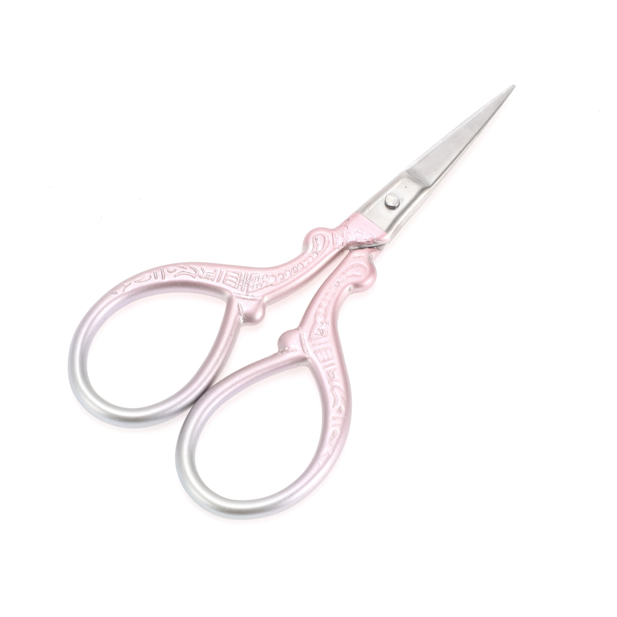 Unique Bargains 1 Pc Women Embossed Scissors Eyebrow Trimmer Scissors ...