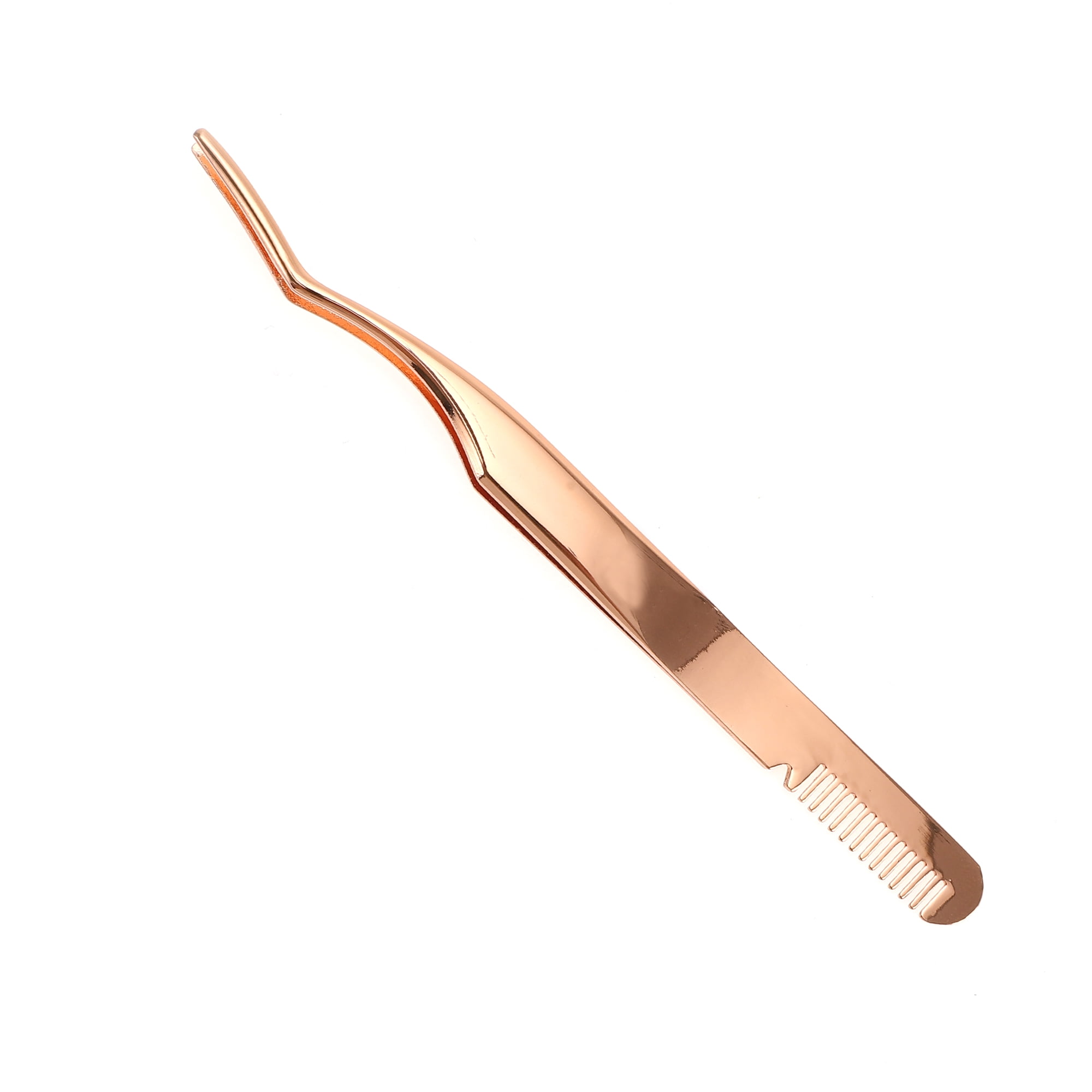 Unique Bargains 1 Pc Women Eyelash Extension Tweezers for Beauty Parlor ...