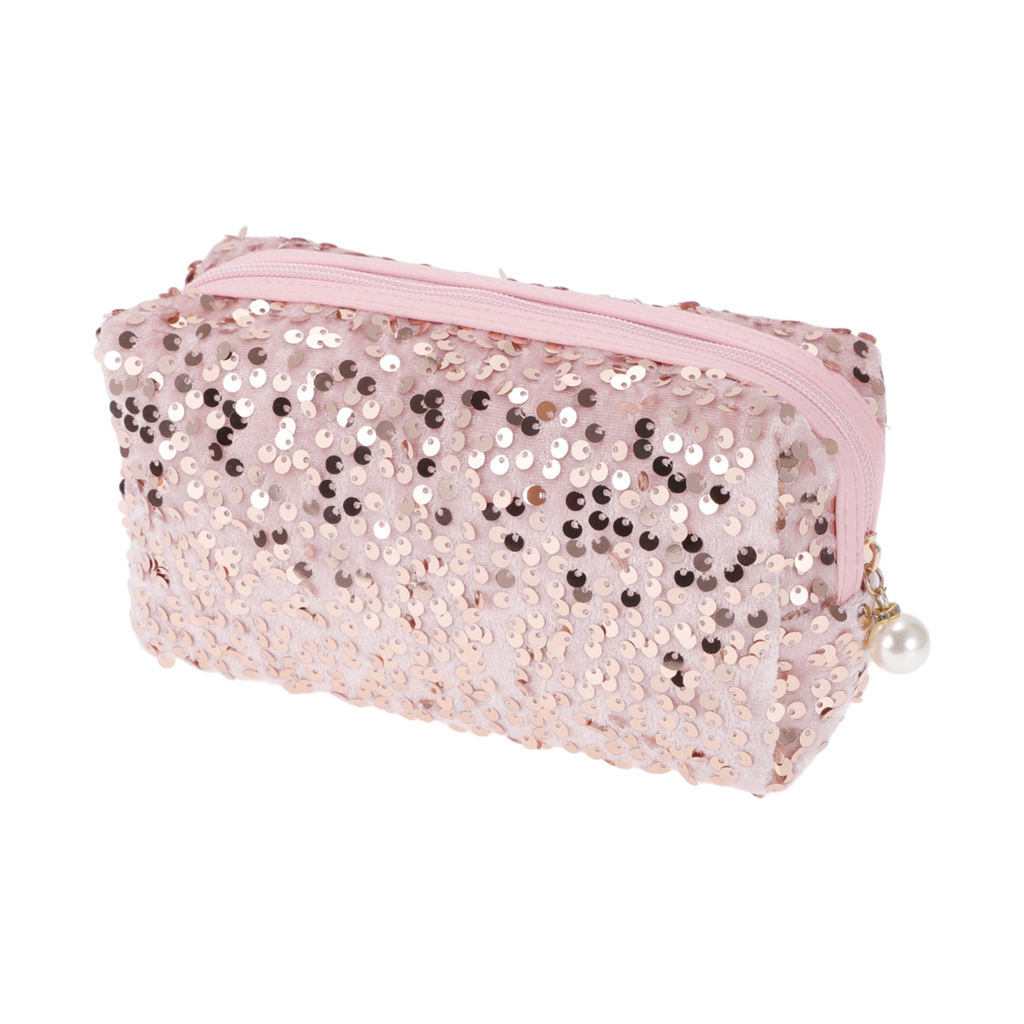 Unique Bargains 1 Pc Women Portable Sequin Makeup Bag for Business ...