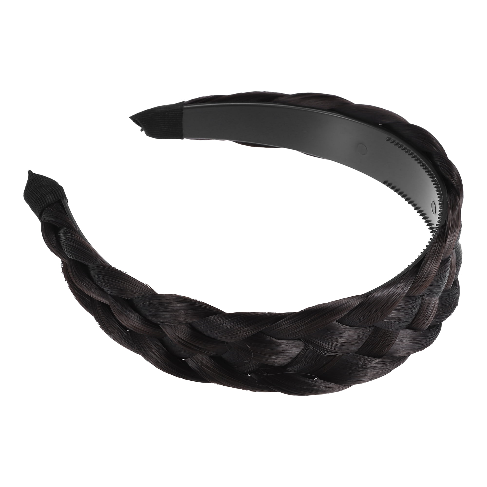 Unique Bargains 1 Pcs 1.61 Inch Wide Synthetic Hair Braided Headband ...