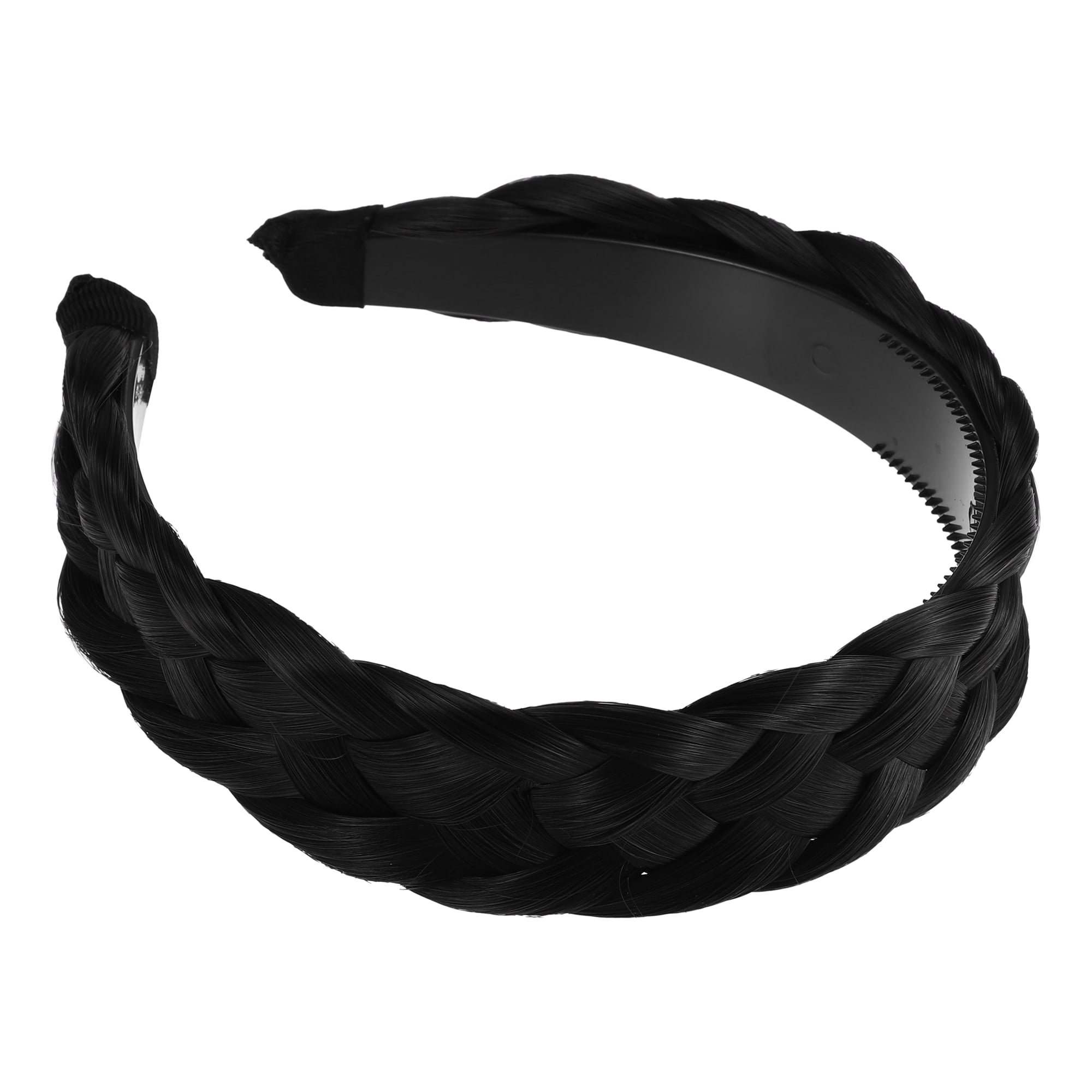 Unique Bargains 1 Pcs 1.61 Inch Wide Synthetic Hair Braided Headband ...