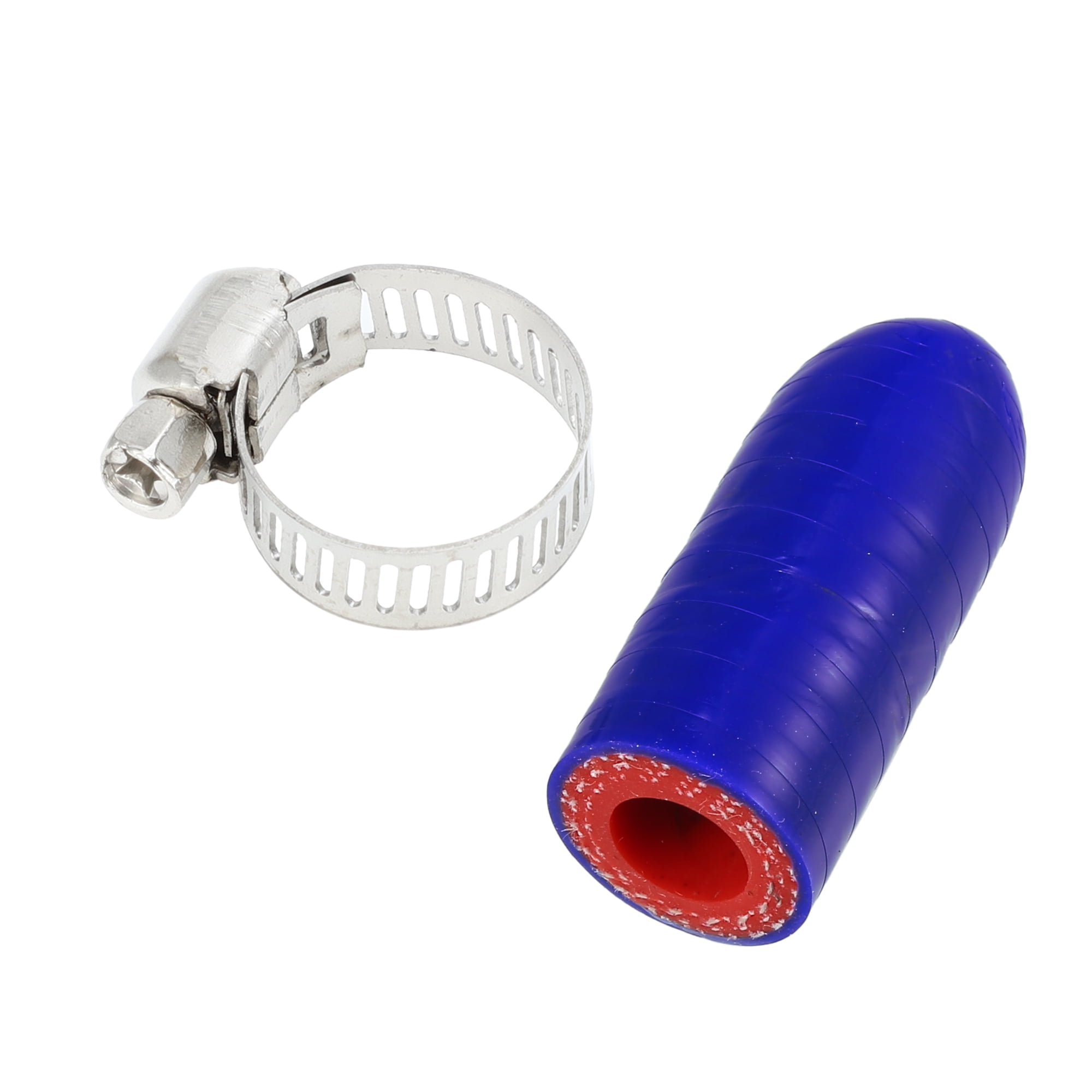 Unique Bargains 1 Pcs 30mm Length 10mm/0.39" ID Blue Red Silicone ...