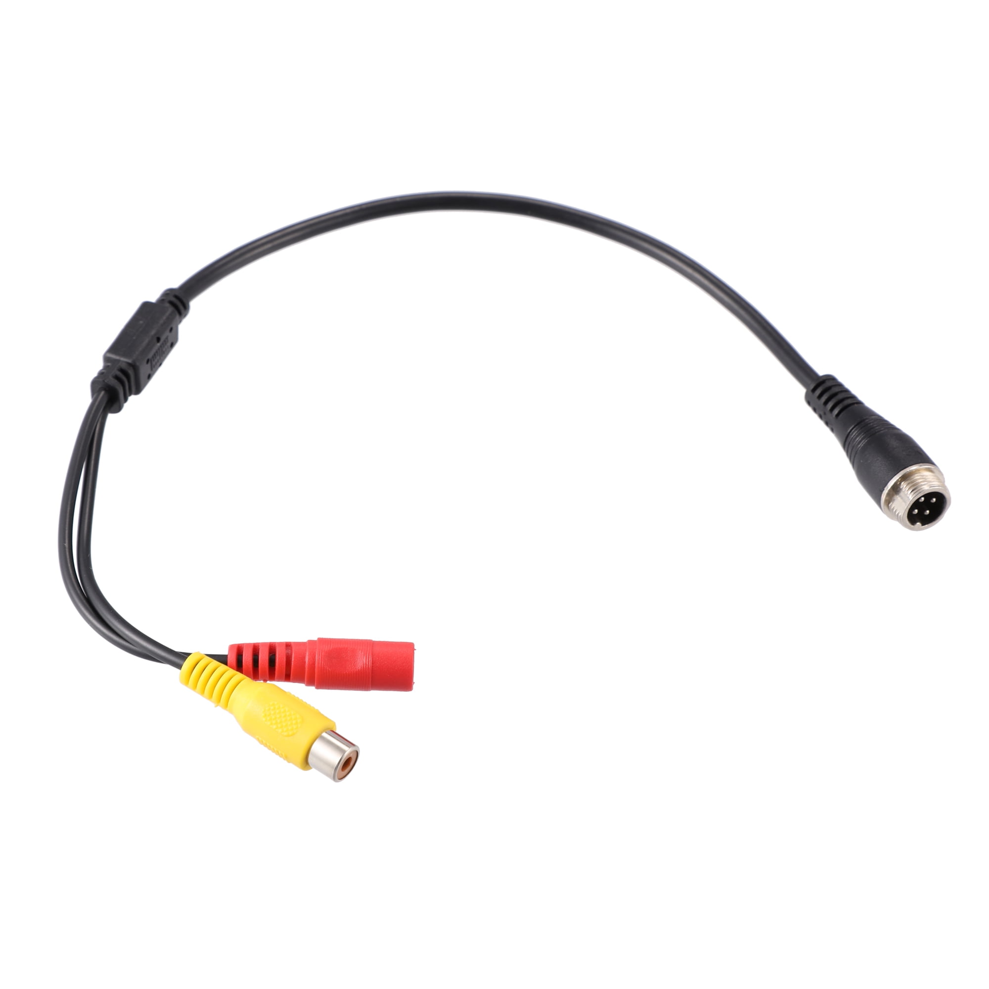 Unique Bargains 1 Pcs Car Camera Adapter 4 Pin to RCA Adapter M12 4-Pin ...