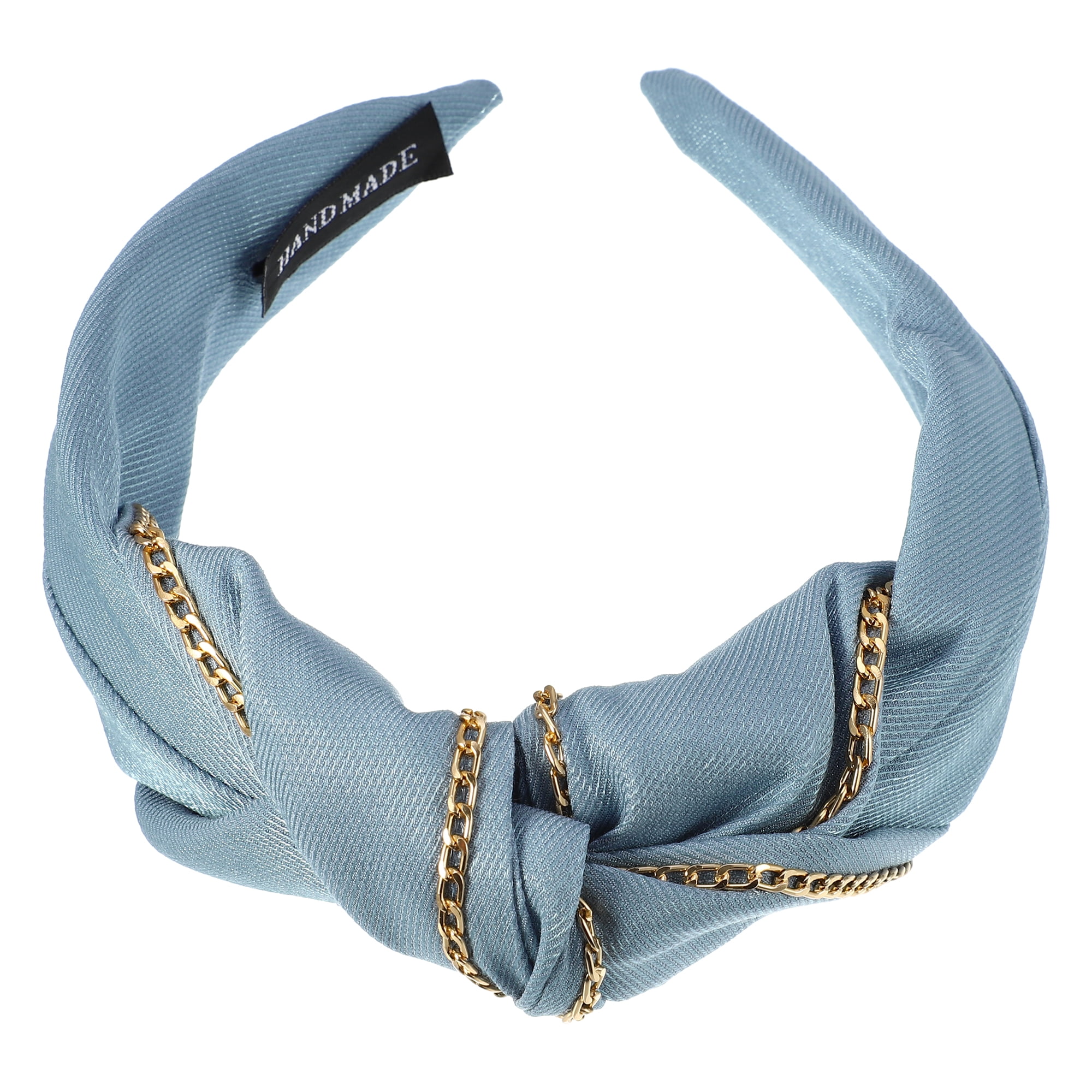 Unique Bargains 1 Pcs Metal Chain Knotted Headband Fashion Hairband for ...