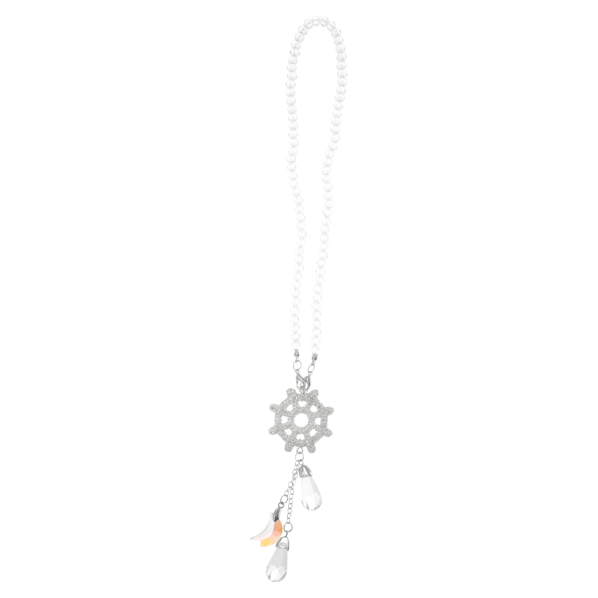 Unique Bargains 1 Pcs Metal Rhinestones Steering Wheel Crystal Pendant ...
