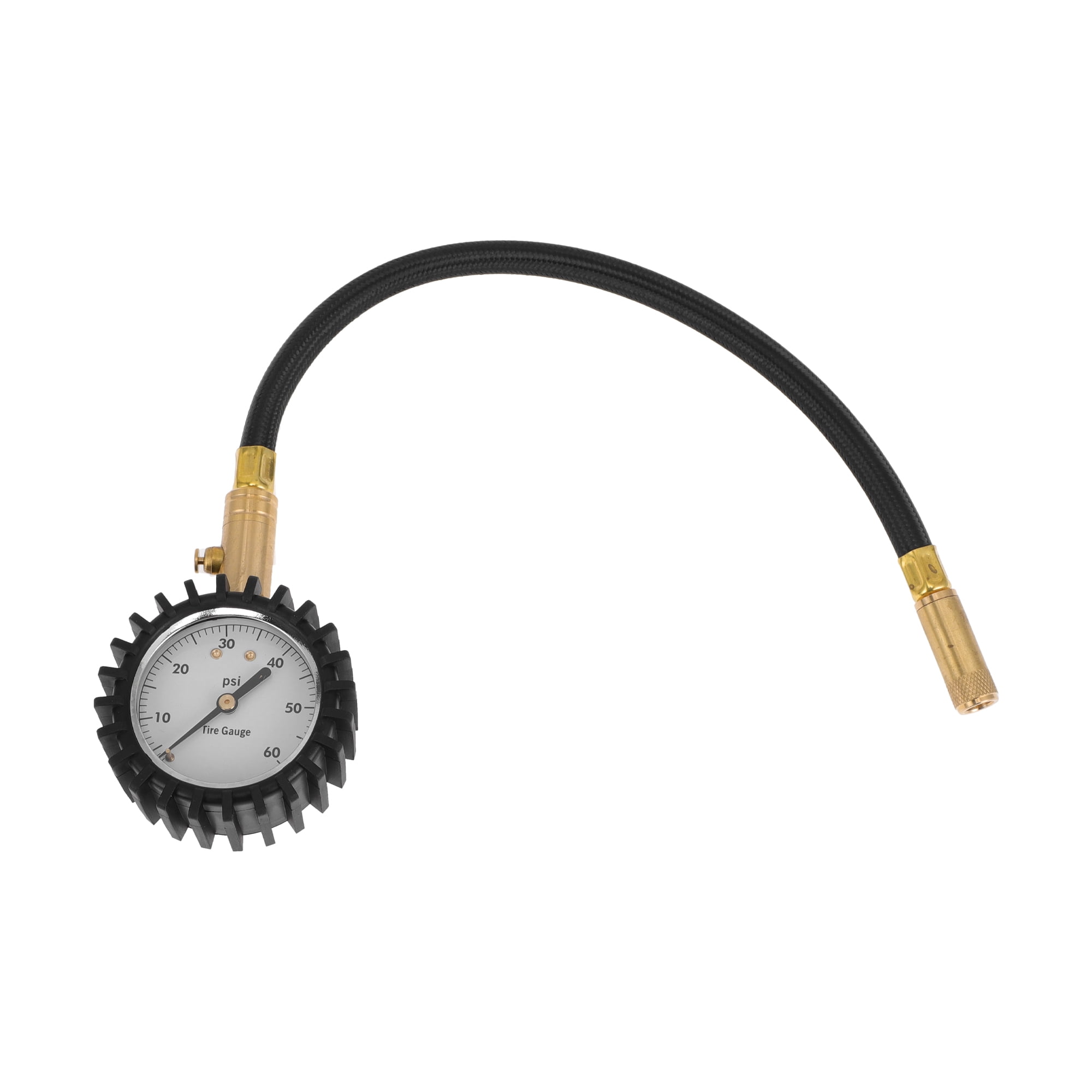 Unique Bargains 1 Pcs Universal Tire Pressure Gauge 0-60 PSI 2.56Inch ...