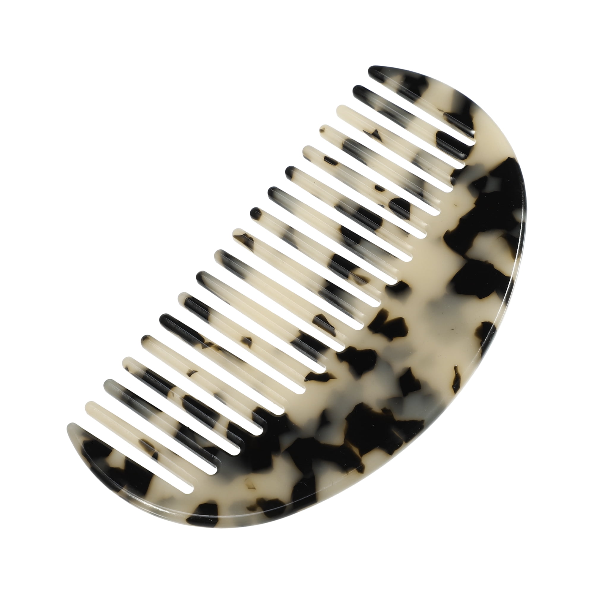 Unique Bargains 1 Pcs Women Detangling Half Round Wide Tooth Comb for ...