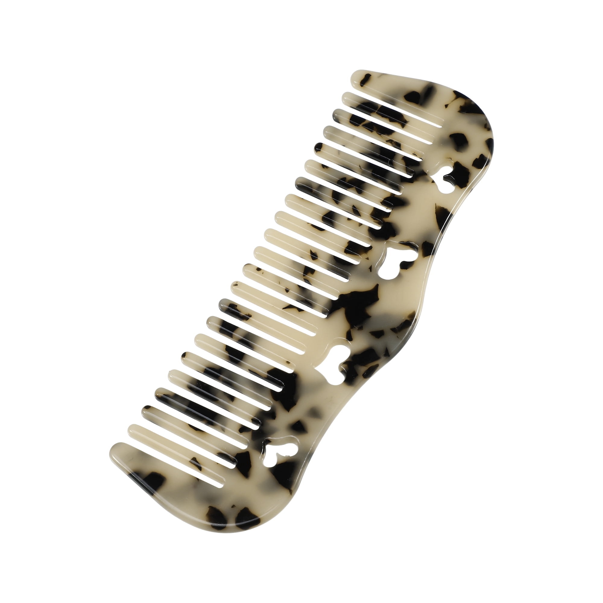 Unique Bargains 1 Pcs Women Heart Style Wide Tooth Comb for Curly Thick ...