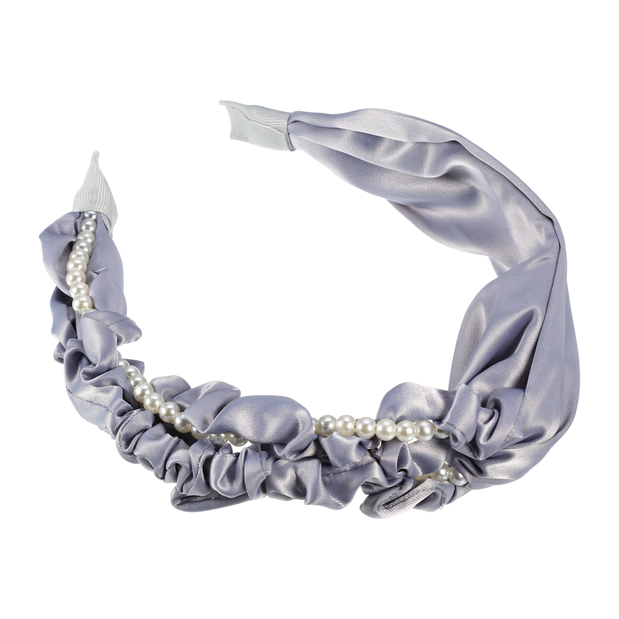 Unique Bargains 1 Pcs Women Knotted Headbands Fashion Faux Pearl Beaded ...