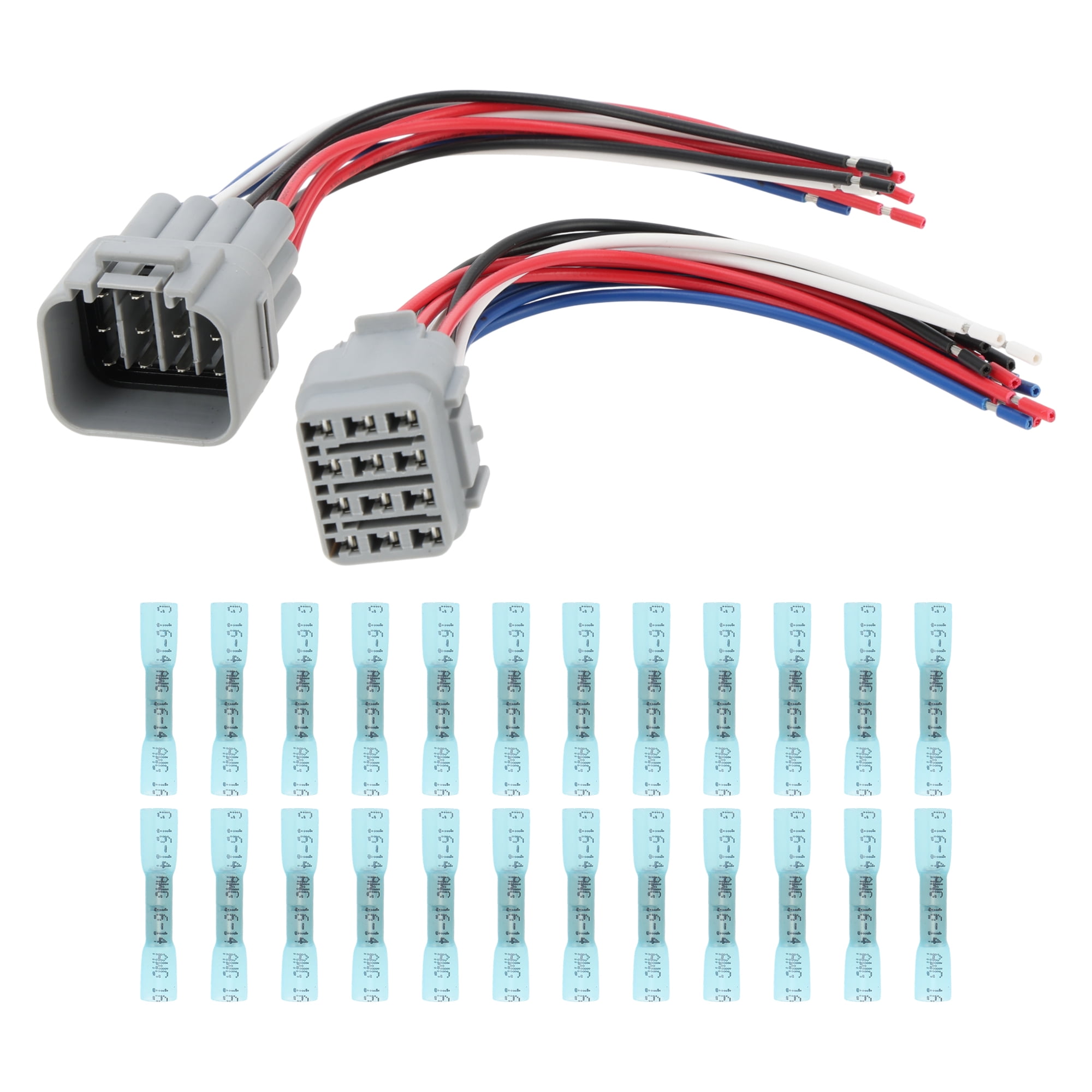 Unique Bargains 1 Set 12 Pins 18AWG Headlights Wire Connector Adapter ...
