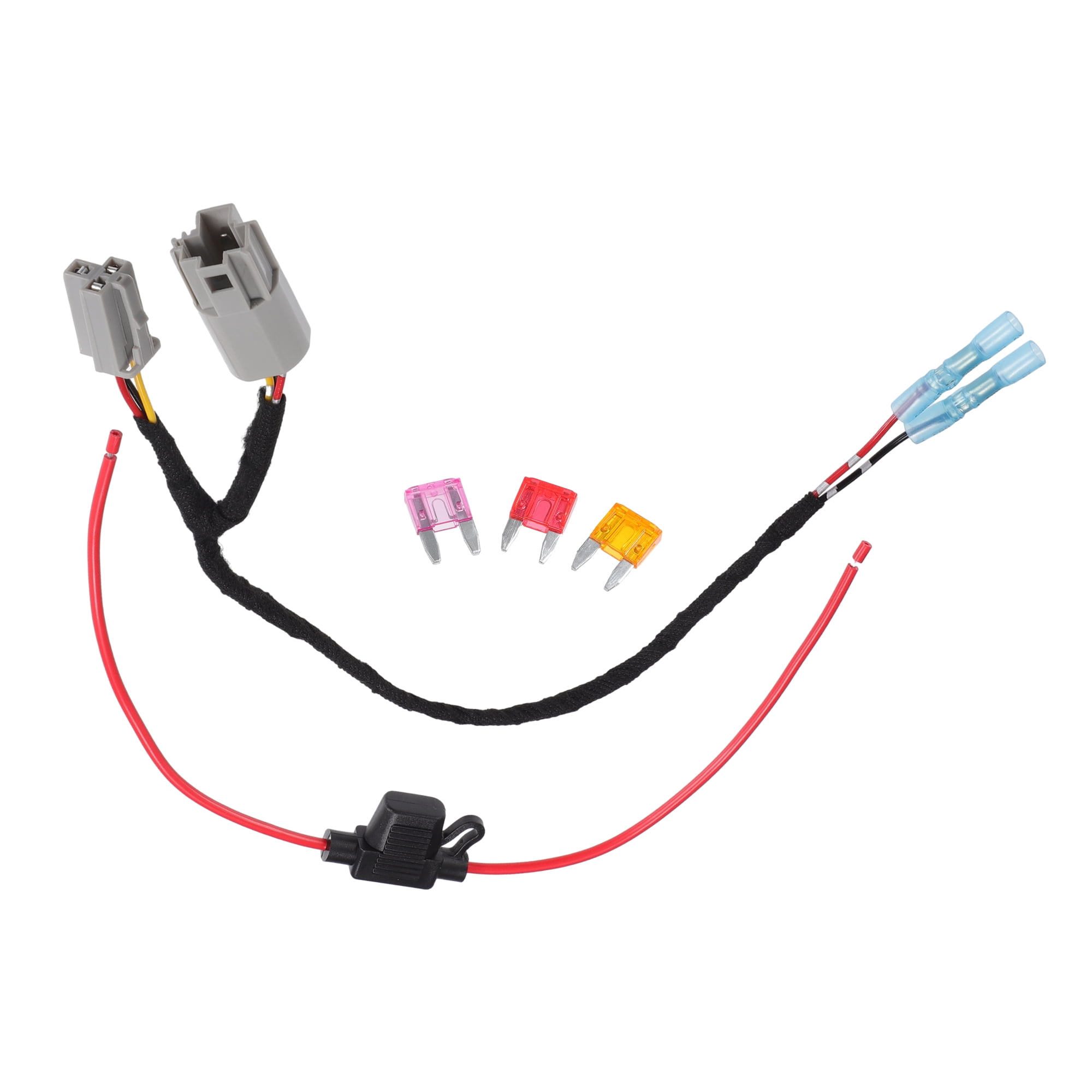 Unique Bargains 1 Set 12 Volt Power Adapter Wiring Harness Switch ...