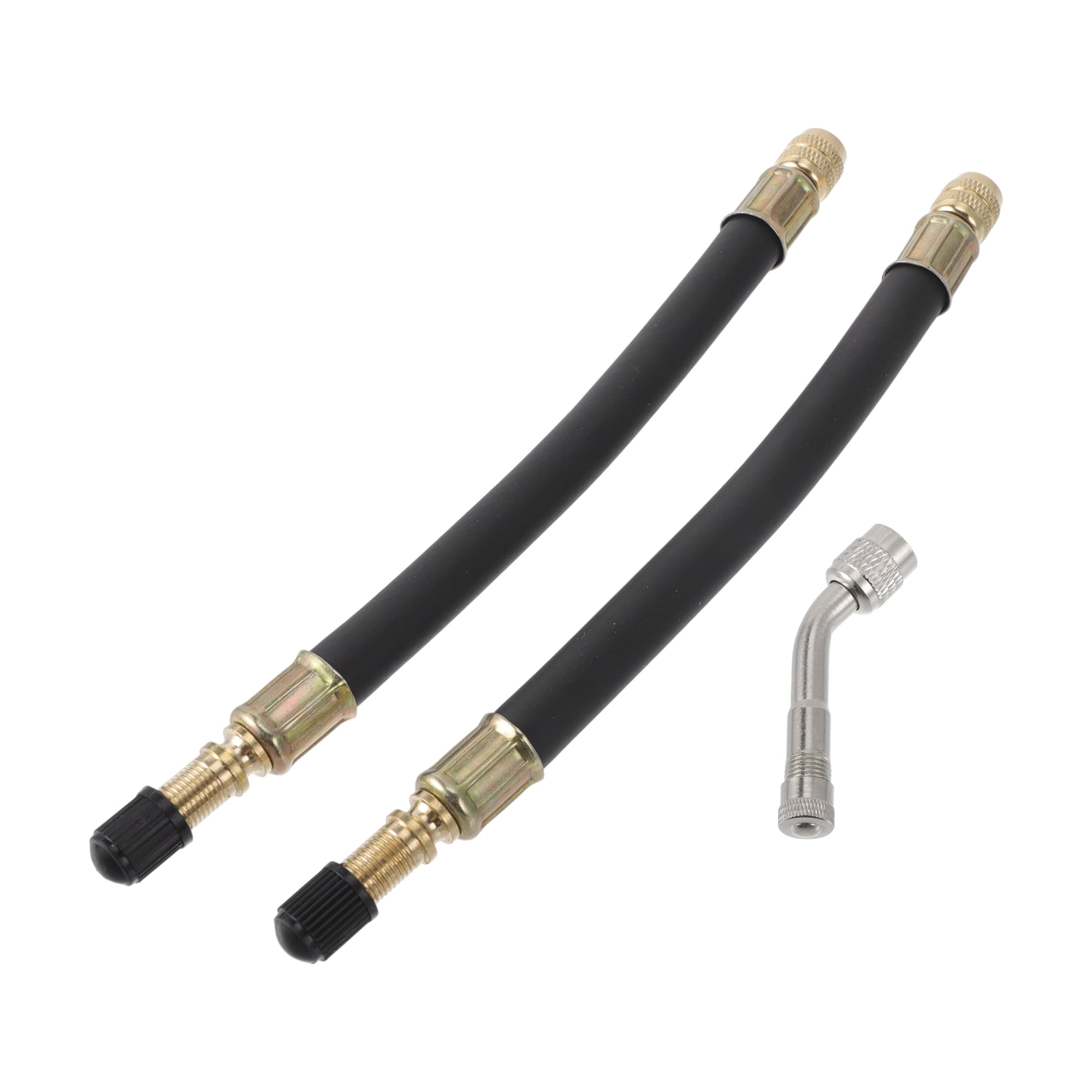 Unique Bargains 1 Set 135 degrees Copper Tire Valve Extension with ...