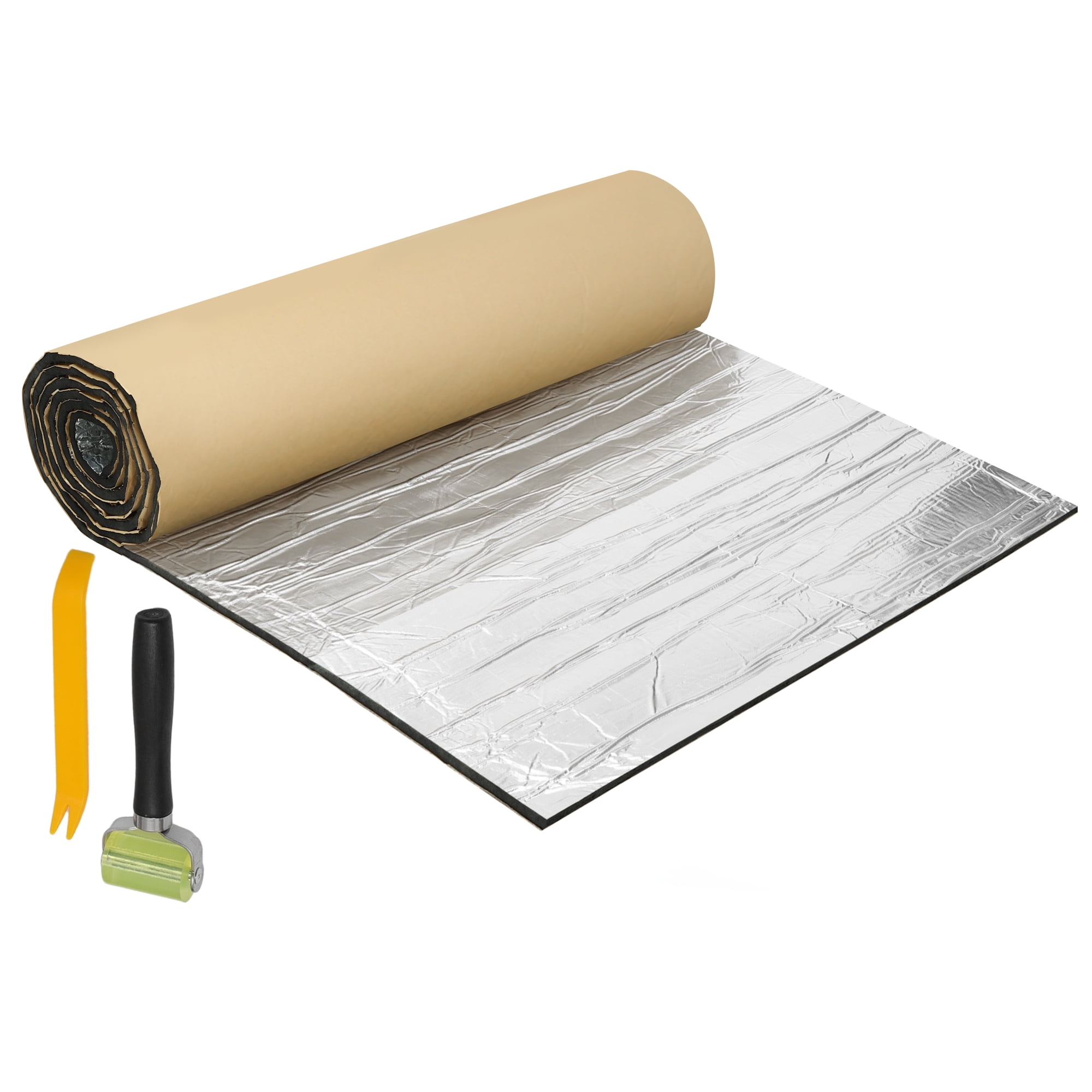 Unique Bargains 1 Set 16.36sqft Car Sound Deadening Mat with Roller ...