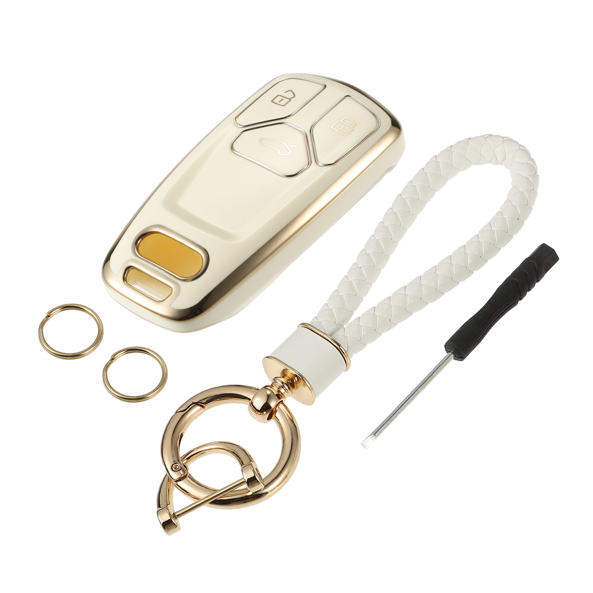 Unique Bargains 1 Set 3 Button Key Fob Cover for Audi A5 Q5 S4 S5 2017 ...