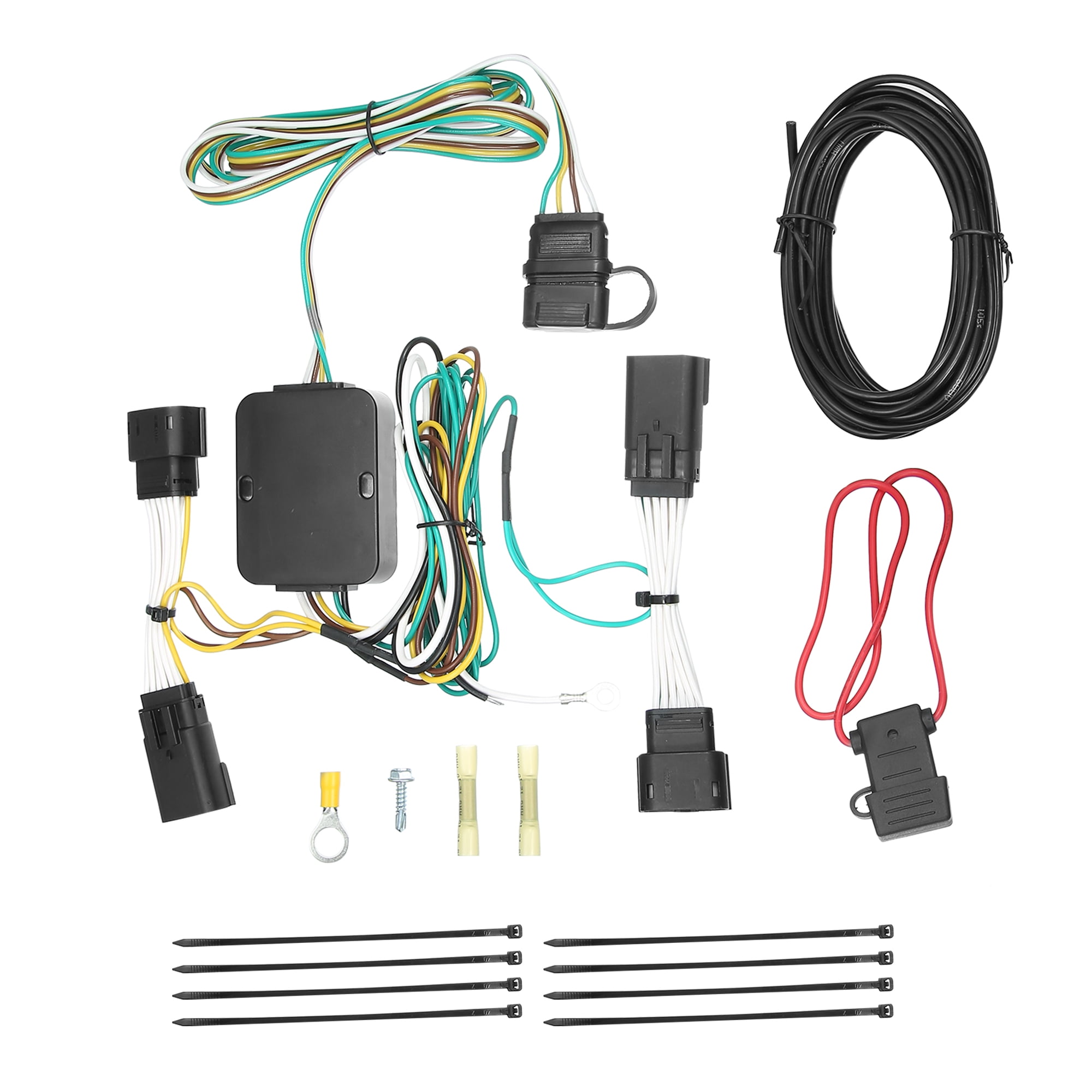 Unique Bargains 1 Set 4 Pin Trailer Towing Wiring Harness with ...