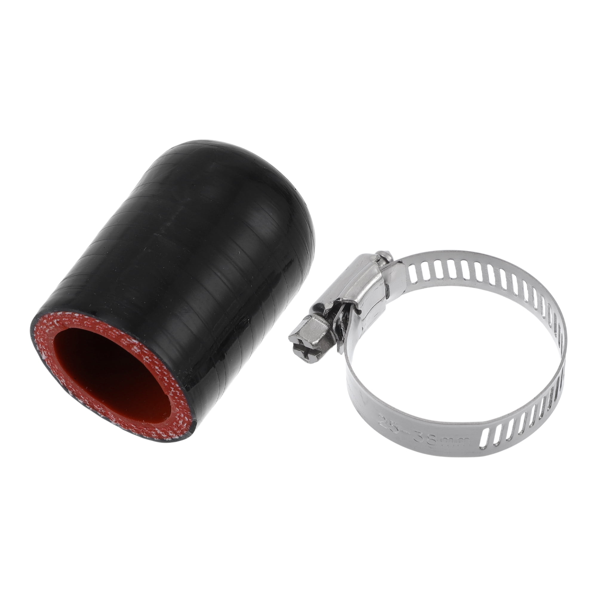 Unique Bargains 1 Set 40mm Length 25mm/0.98" ID Black Red Car Silicone ...
