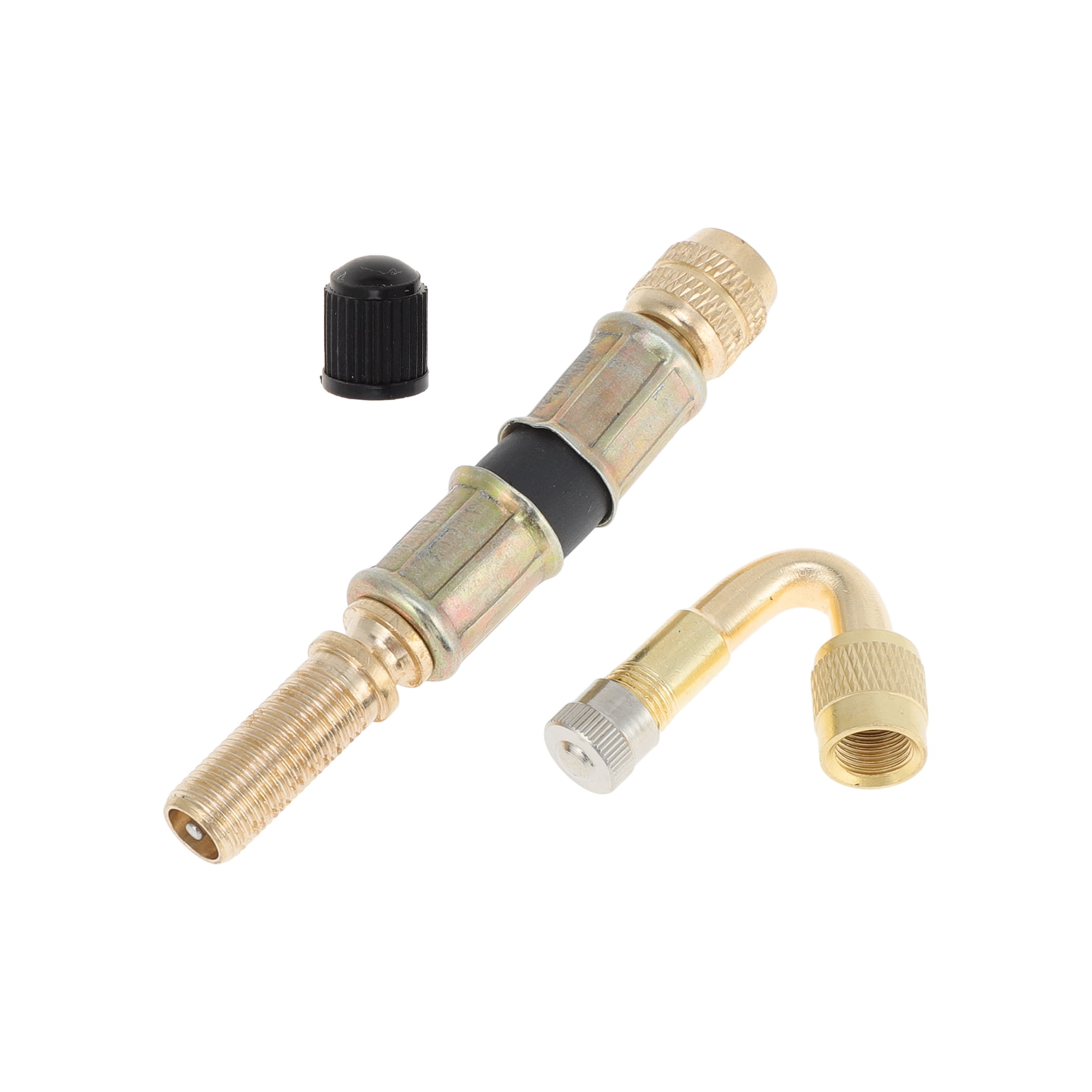 Unique Bargains 1 Set 45 Degree Copper Tire Valve Extension with ...