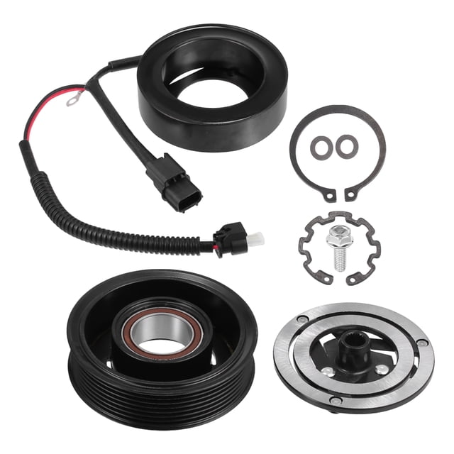 Unique Bargains 1 Set AC Compressor Clutch Kit Pulley Coil Auto Repair ...