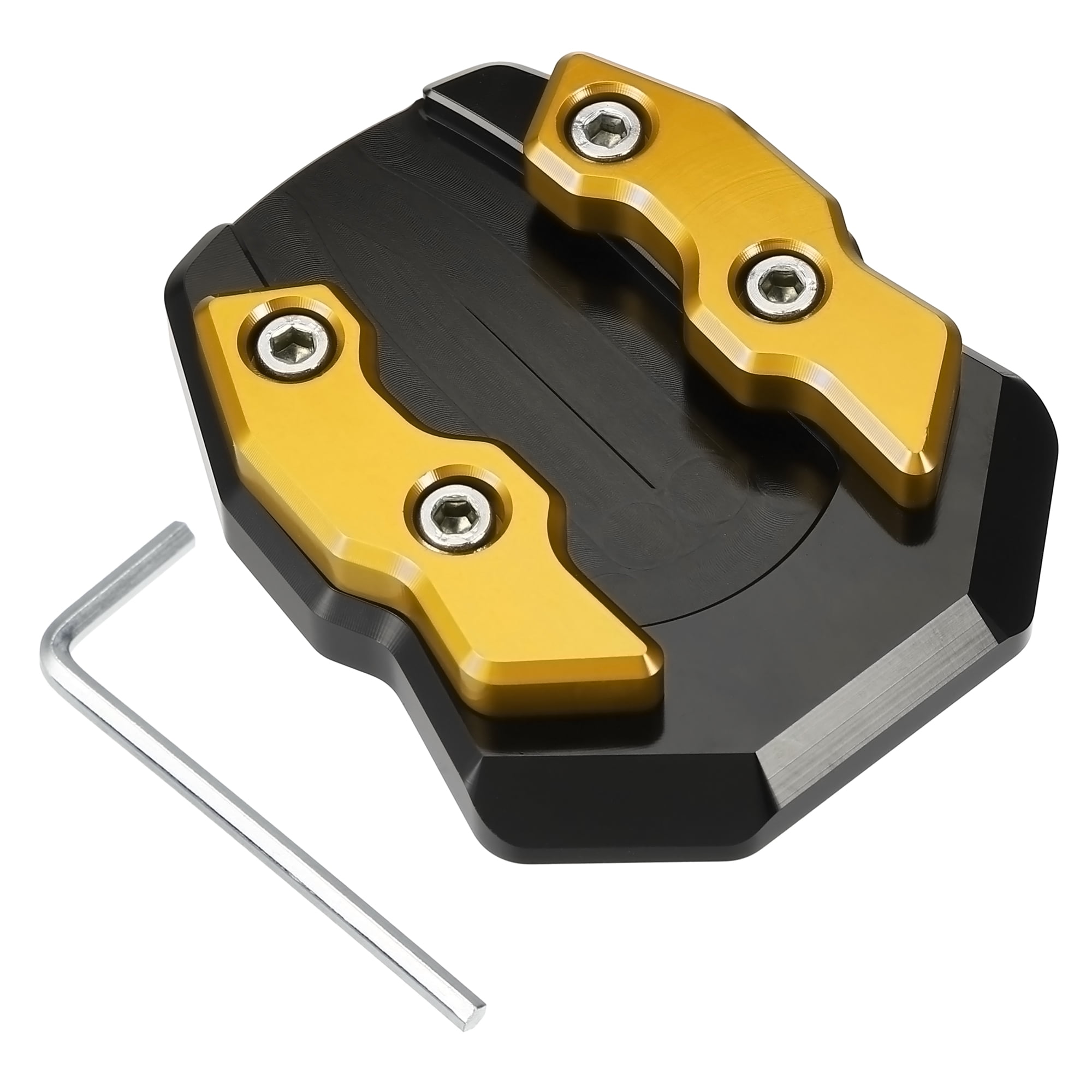 Unique Bargains 1 Set Aluminum Alloy Motorcycle Kickstand Plate Pad for ...