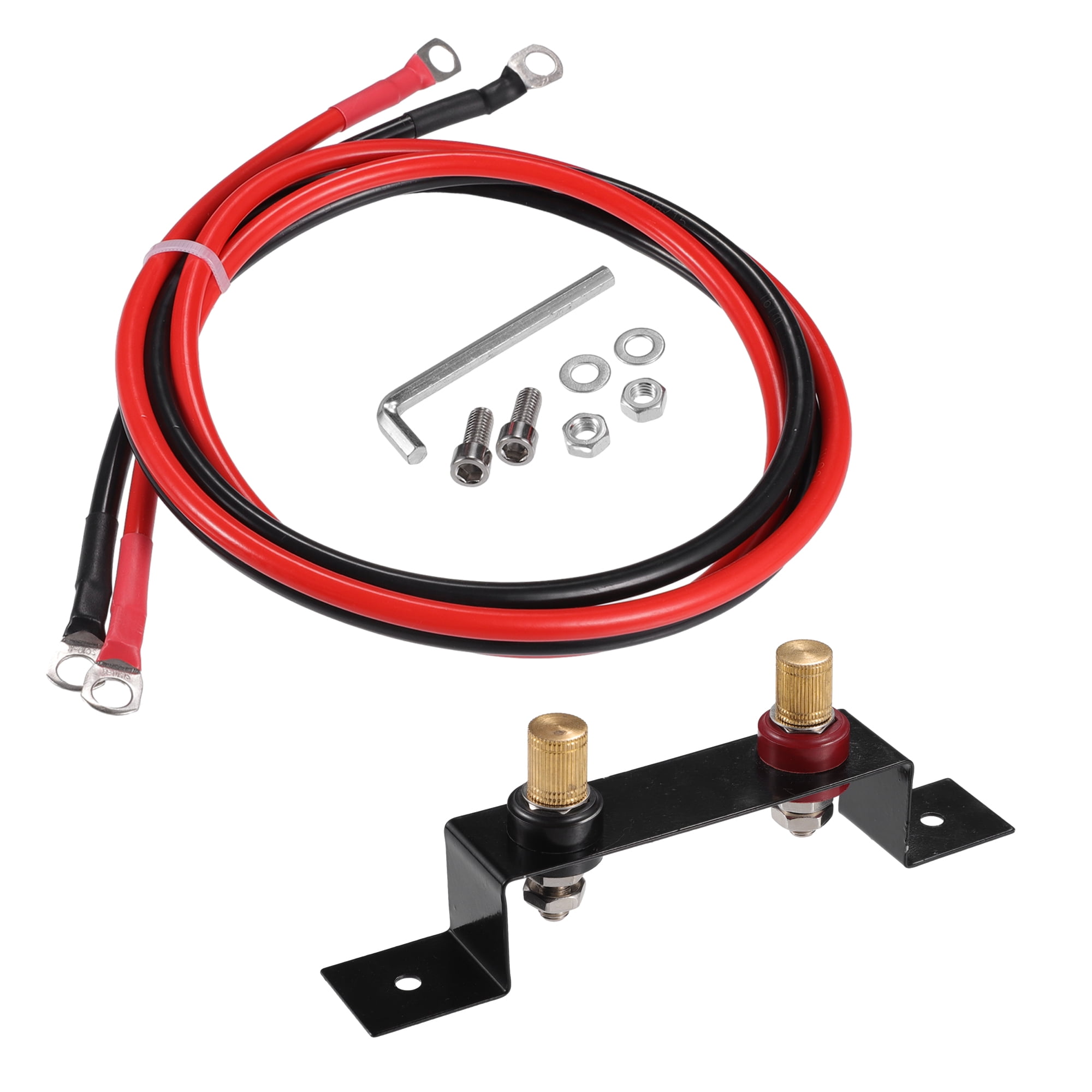 Unique Bargains 1 Set Battery Jump Post Kit Cable and Mounting Bracket ...