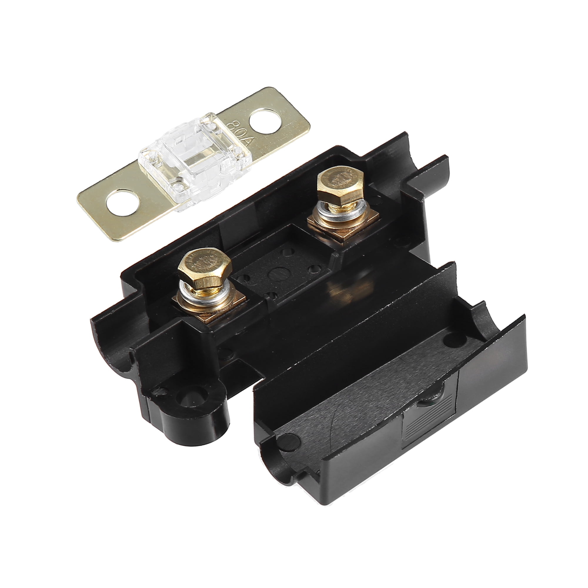 Unique Bargains 1 Set Black 80A Fuse with In-Line Holder Electrical ...
