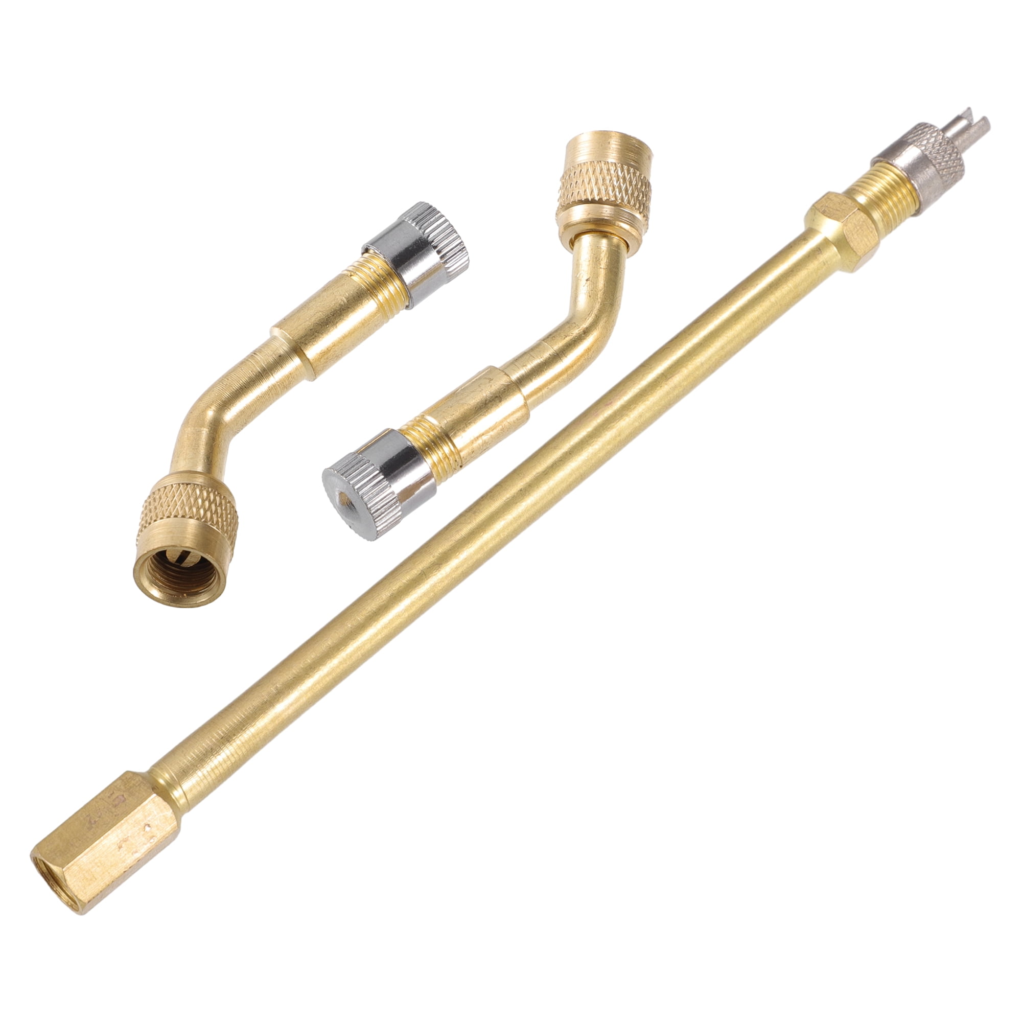 Unique Bargains 1 Set Car 5.91" Tire Inflator Valve Adaptor with 2pcs ...