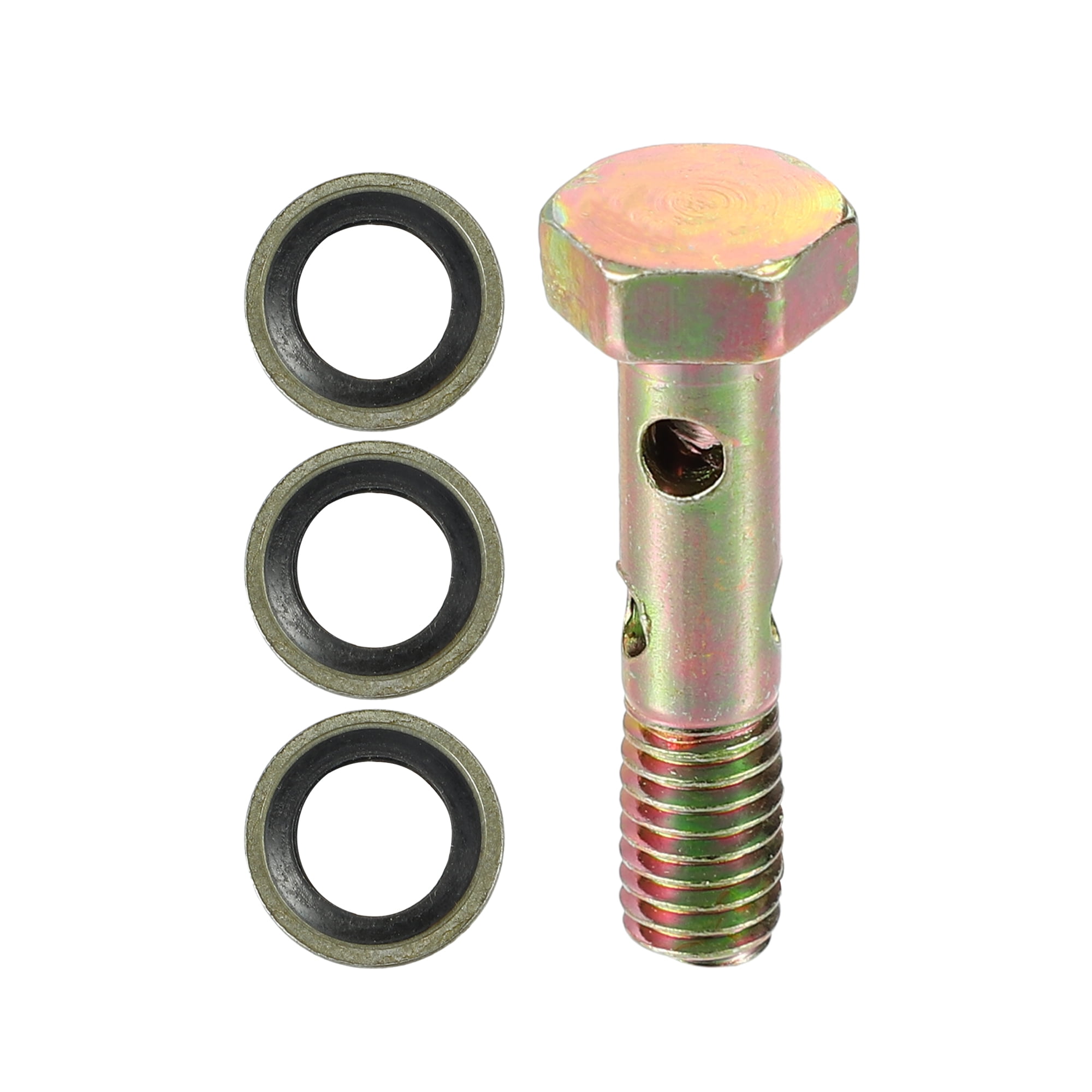 Unique Bargains 1 Set Car Double Banjo Bolt M6x1.0 Length 28mm Metric ... Unique Bargains 1 Set Car Double Banjo Bolt M6x1.0 Length 28mm Metric ...