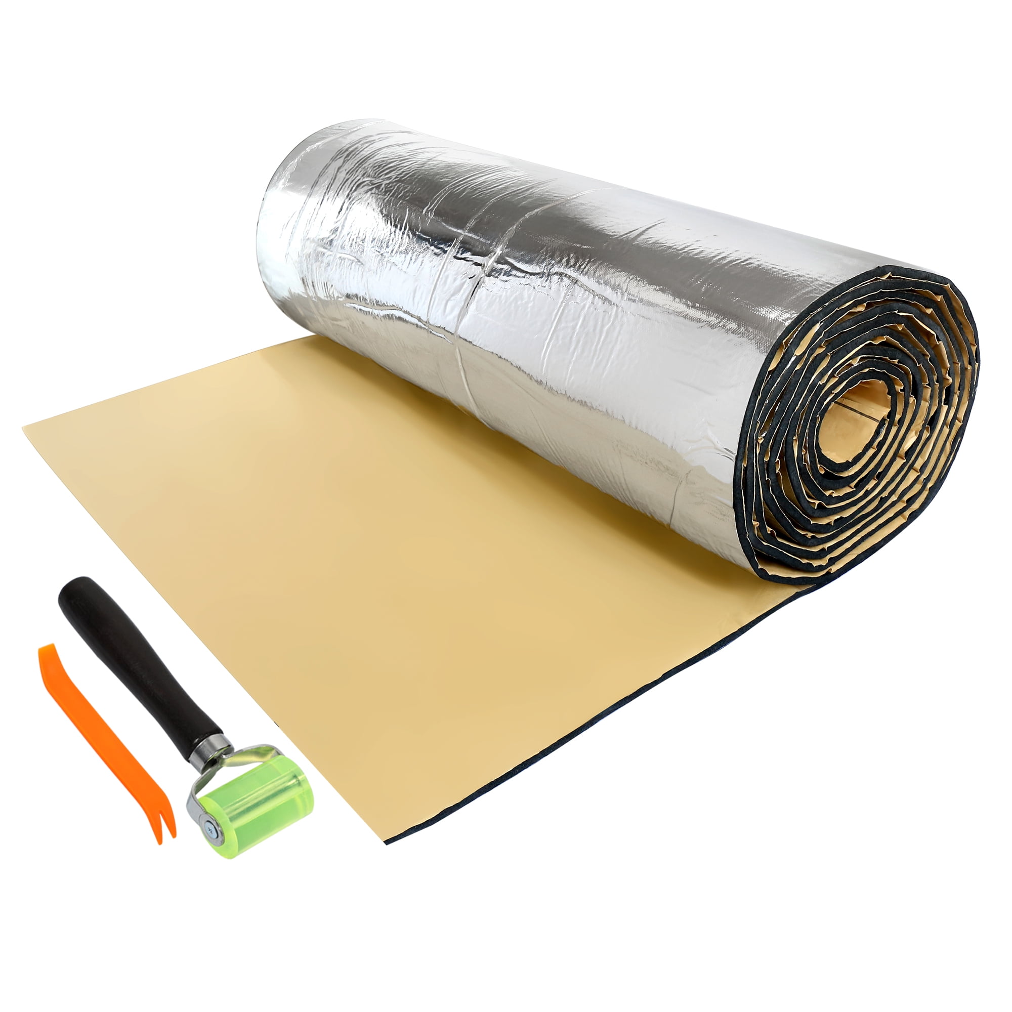 Unique Bargains 1 Set Car Sound Insulation Mat 10mm Door Hood Engine ...