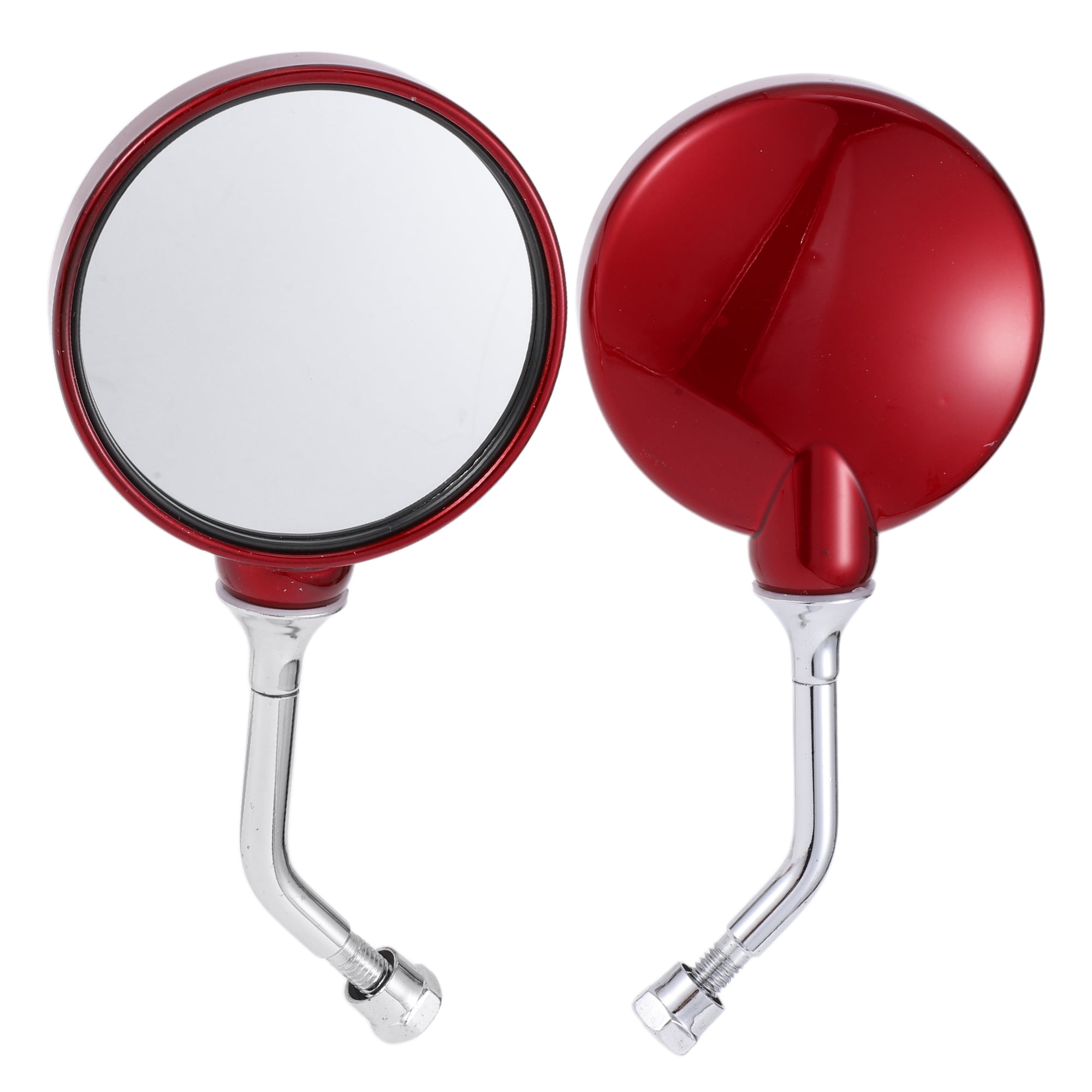 Unique Bargains 1 Set Motorcycle Rear View Mirrors Universal ABS Chrome ...