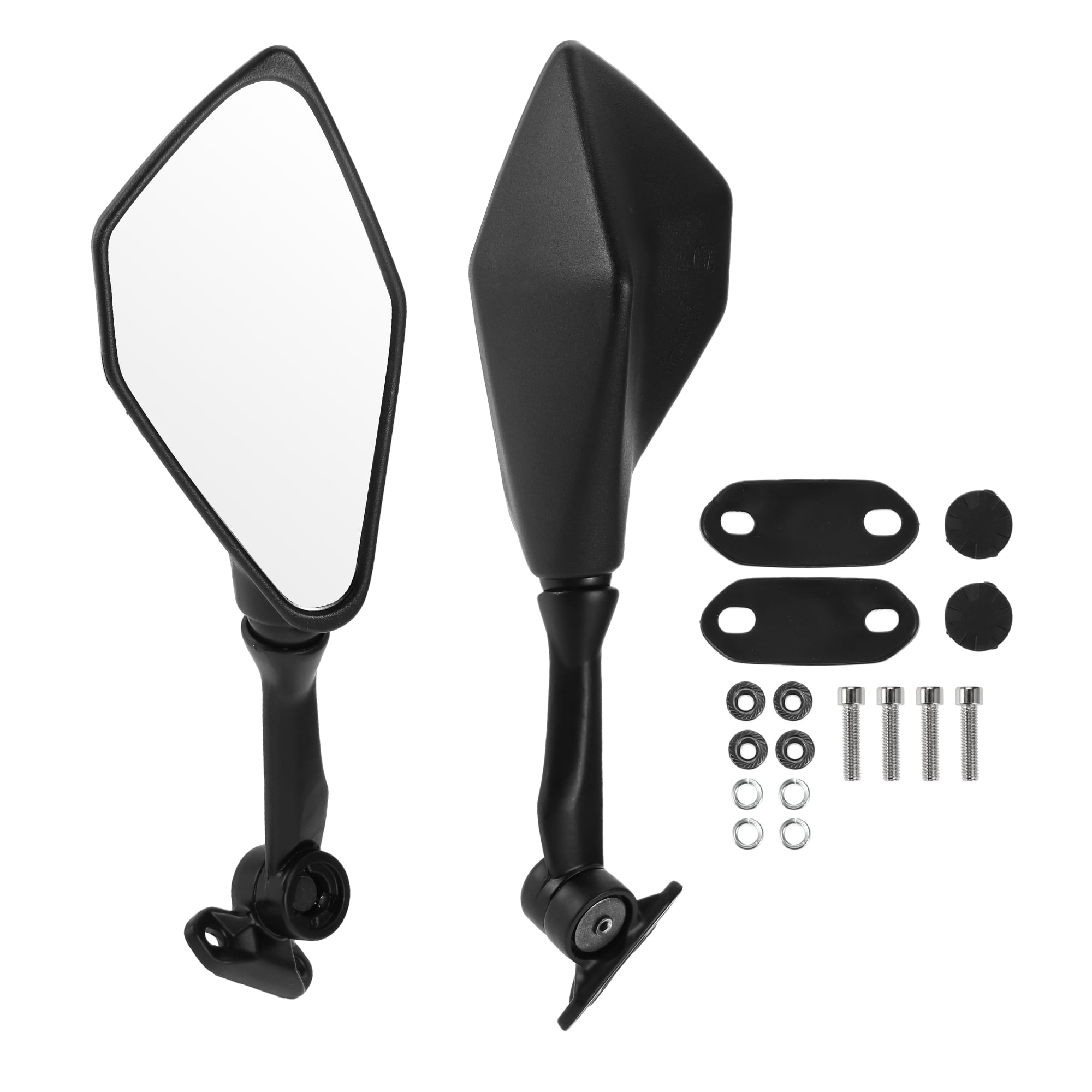 Unique Bargains 1 Set Motorcycle Rear View Mirrors for Kawasaki Ninja ...
