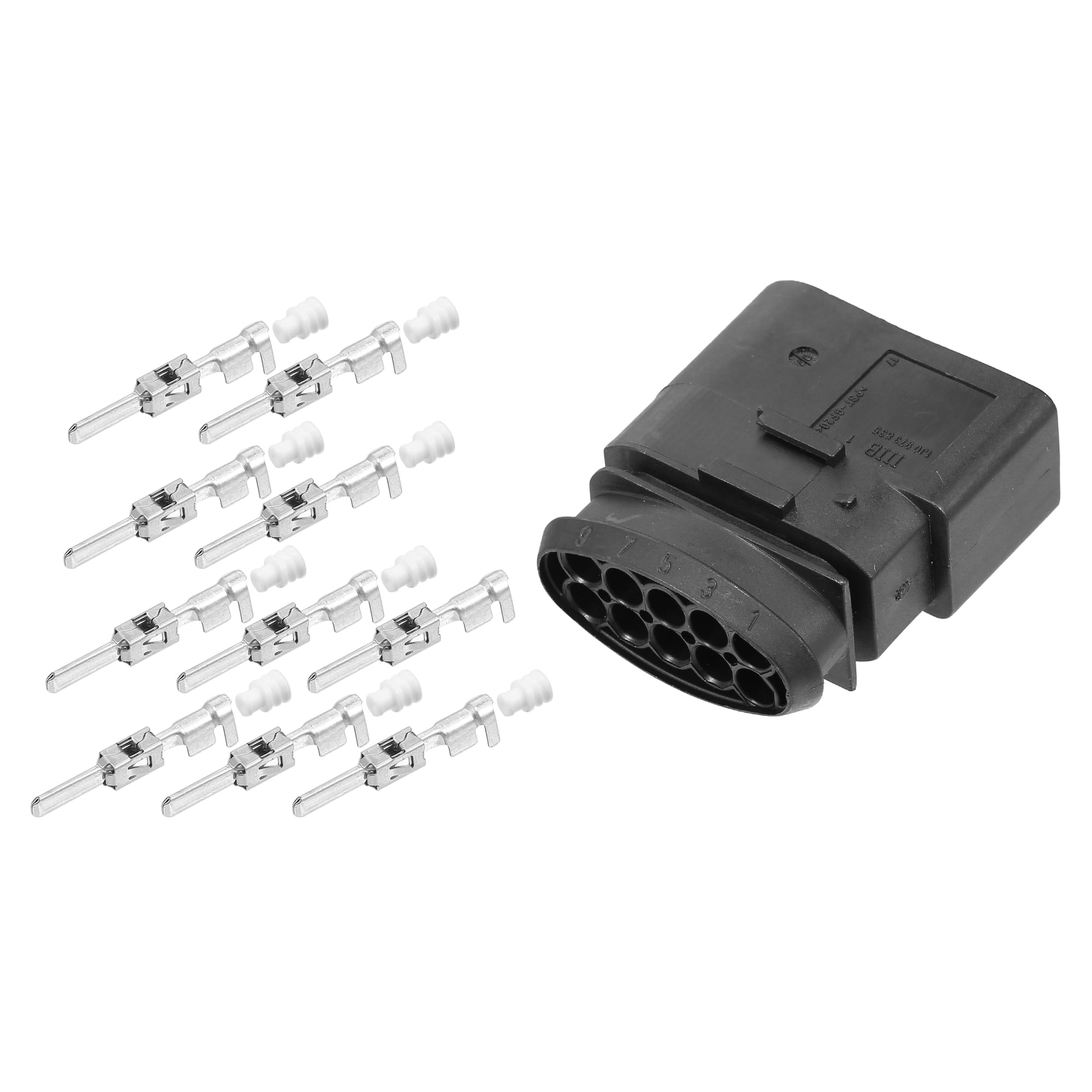 Unique Bargains 1 Set No.1J0973835 Headlight 10 Pin Plug Connector Adapter Plug Clip for VW for ...