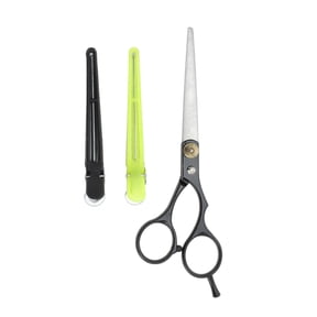 Unique Bargains Portable 6" Length Straight Scissors for Long Short ...