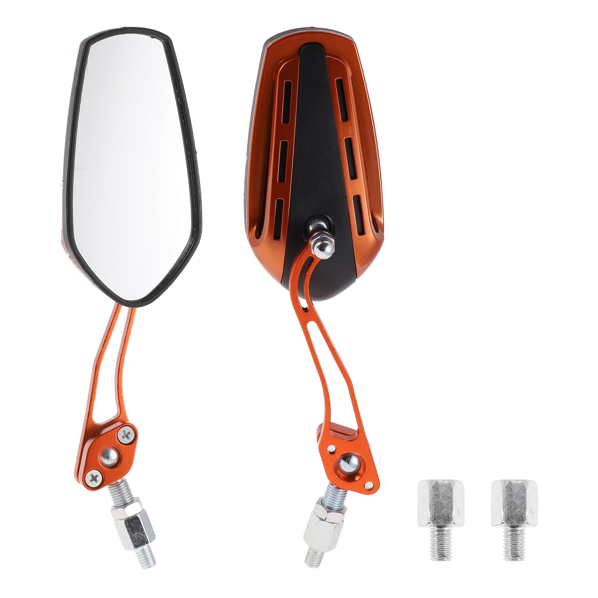 Unique Bargains 1 Set Universal Motorcycle Rear View Mirrors Adjustable ...