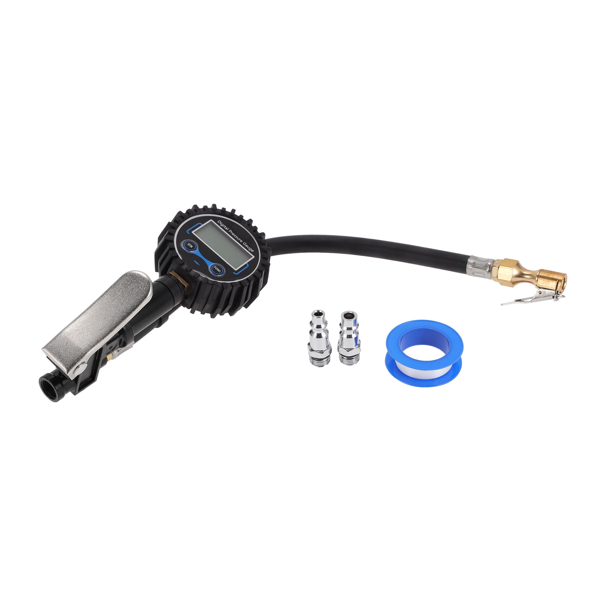 Unique Bargains 1 Set Universal Tire Pressure Gauge 200 PSI 2.76 Inch ...