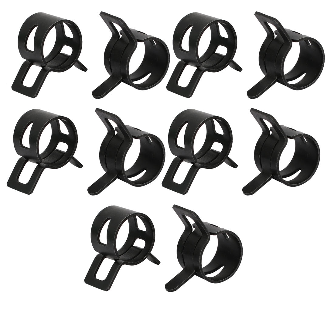 Unique Bargains 10 Pcs 15mm Spring Type Action Fuel Hose Pipe Low ...
