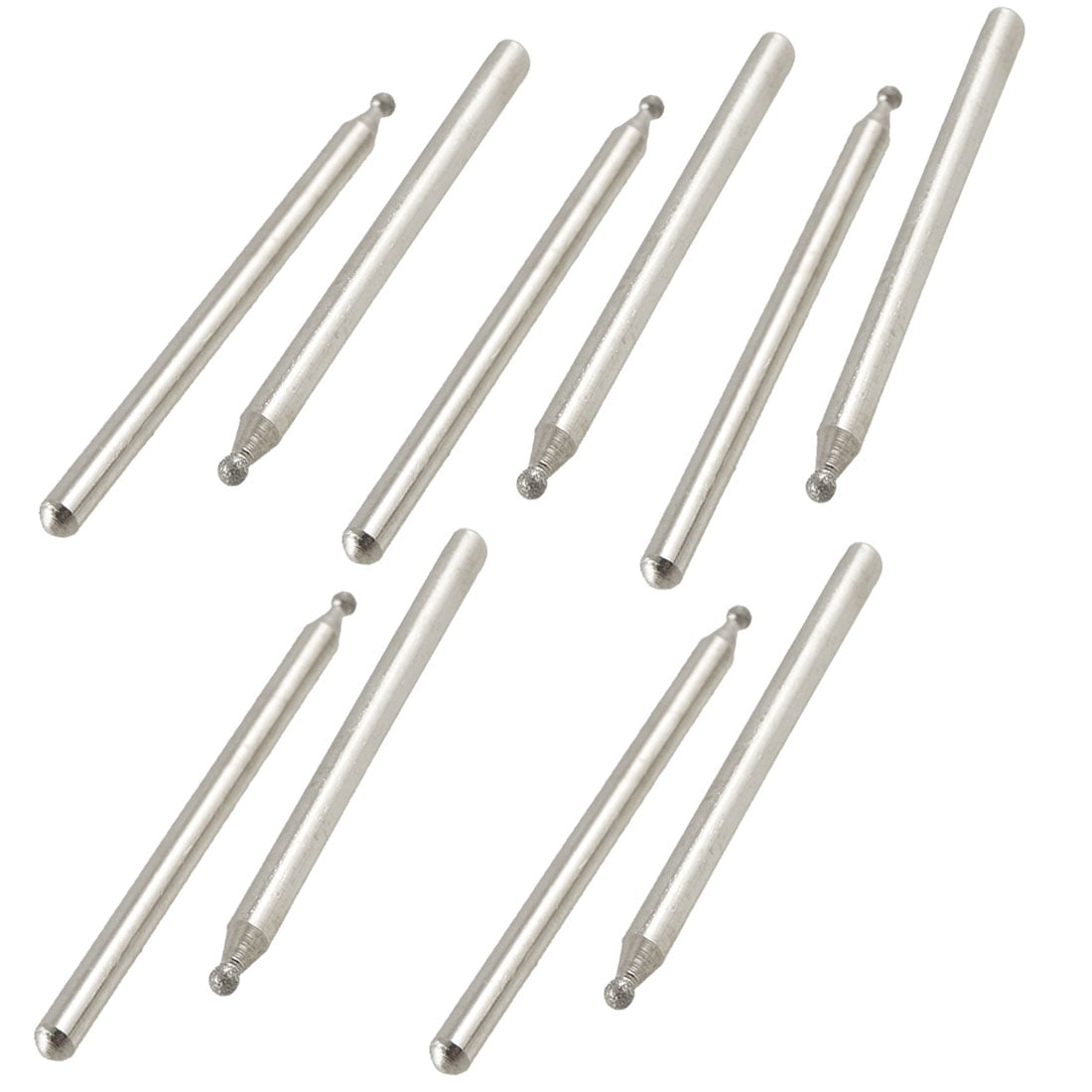 Unique Bargains 10 Pcs 2mm Dia Round Ball Tip Polisher Diamond Mounted ...