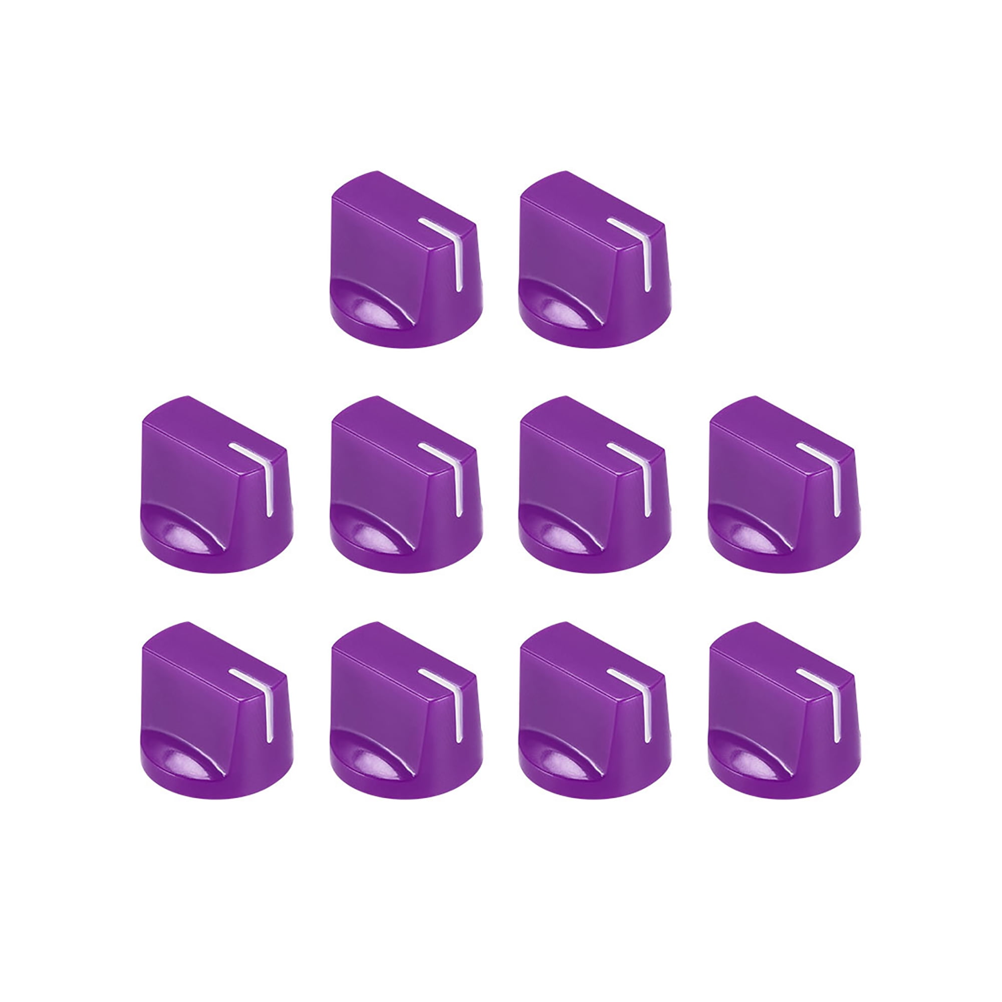 Unique Bargains 10 Pcs 6.4mm Shaft Hole Guitar Ampere Effect Pedal Knobs Pointer Control Knobs ...