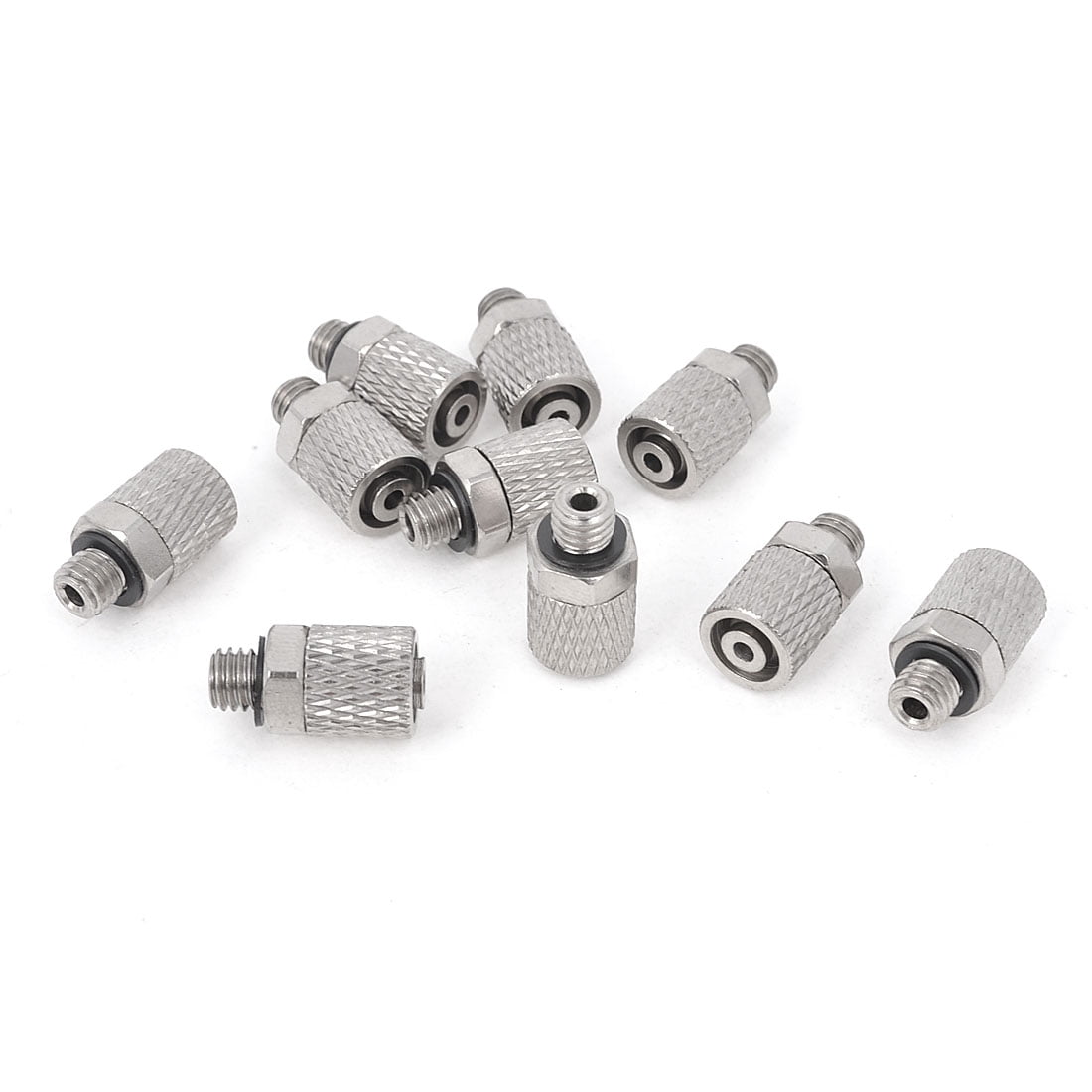 Unique Bargains 10 Pcs Brass Pneumatic Pipe Quick Coupler Adapters ...