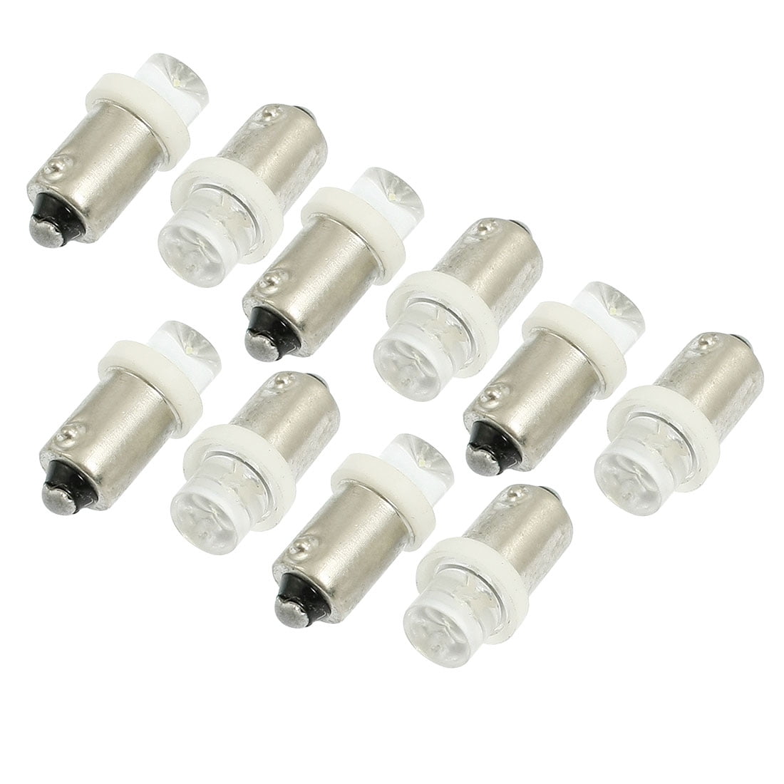Unique Bargains 10 Pcs Car BA9S H5W White Bulb Corner Tail Light Lamp ...