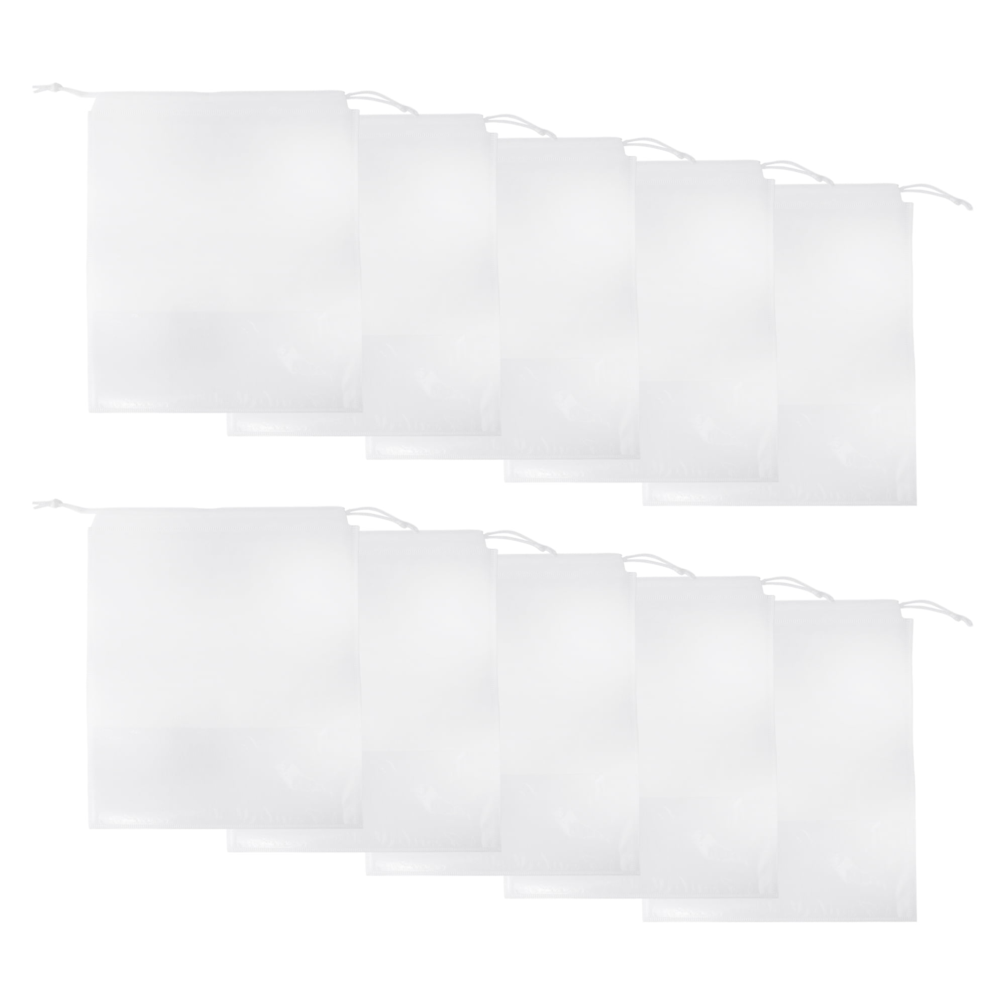 Unique Bargains 10 Pcs Dustproof Shoe Dust Bag Shoes Storage Bag ...
