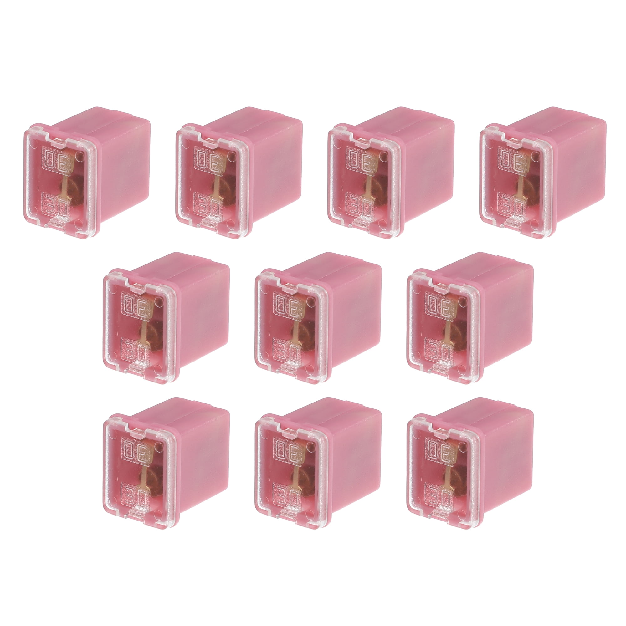Unique Bargains 10 Pcs Mini Box Shaped Fuse 30 Amps Universal for ...