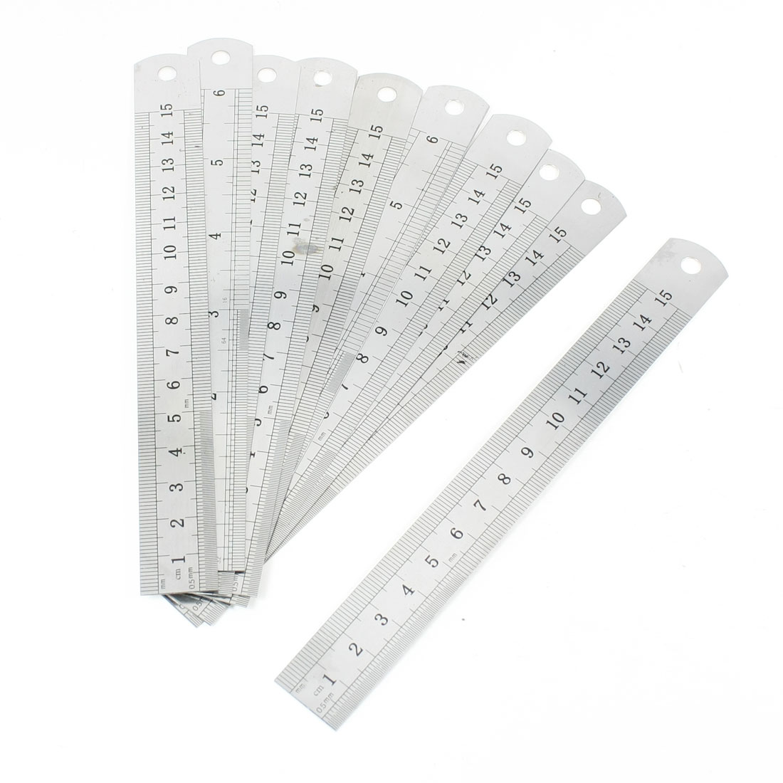 BAZIC Plastic Ruler 6" (26cm), Inches Centimeter Measuring Rulers (3 ...