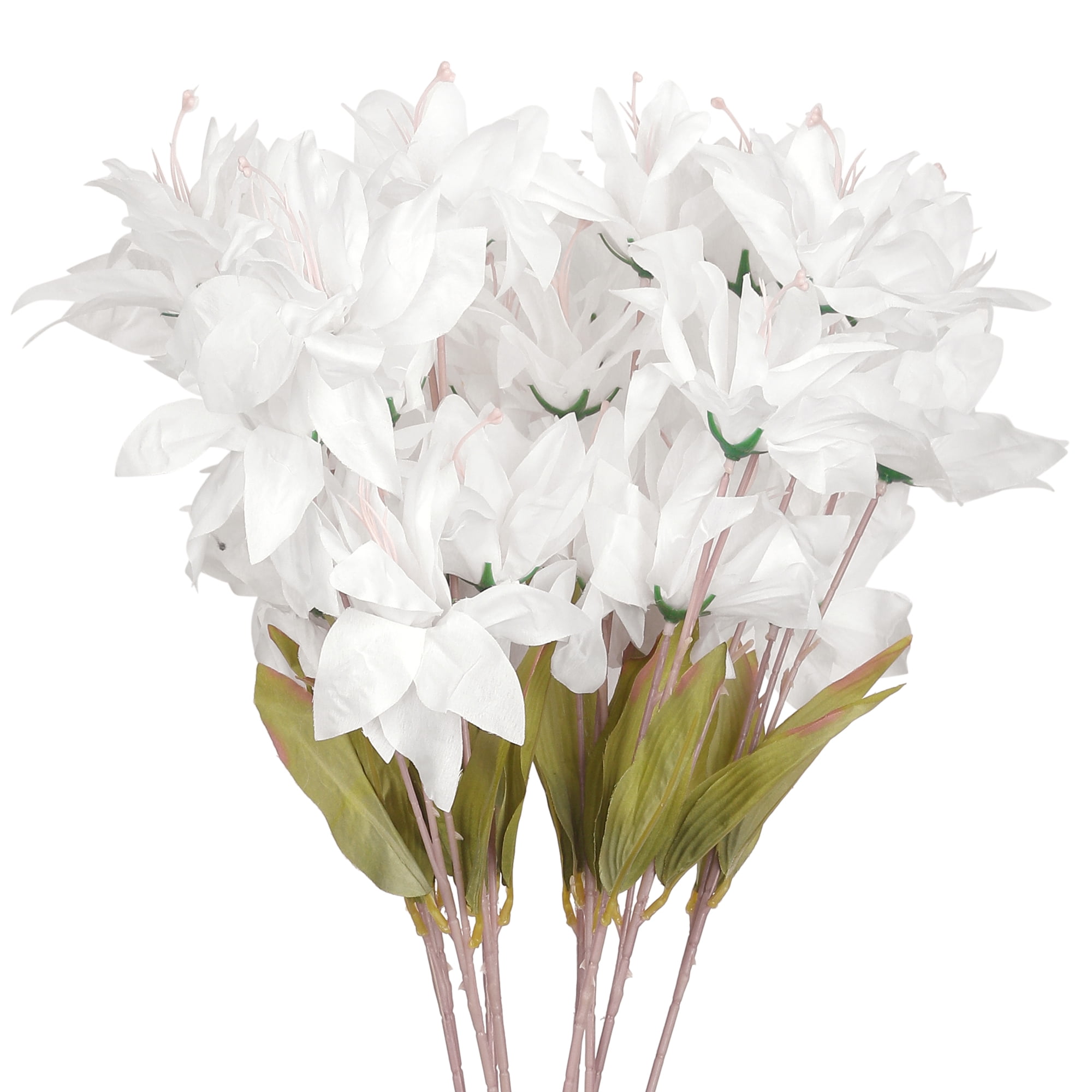 Bargains Real Touch Lilies Flowers - Artificial Flower - White ...