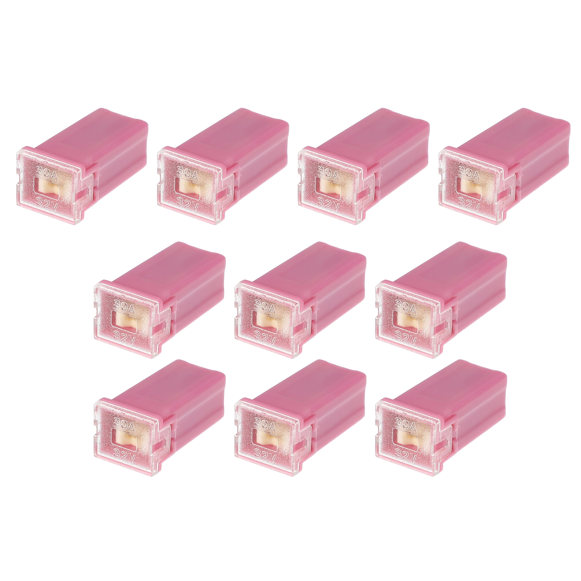 Unique Bargains 10 Pcs Standard Box Shaped Fuse 30 Amps Universal for ...