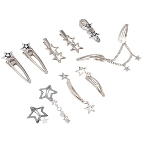 Star Hair Clips for Girls Women and Kids in Colorful Sparkling Styles