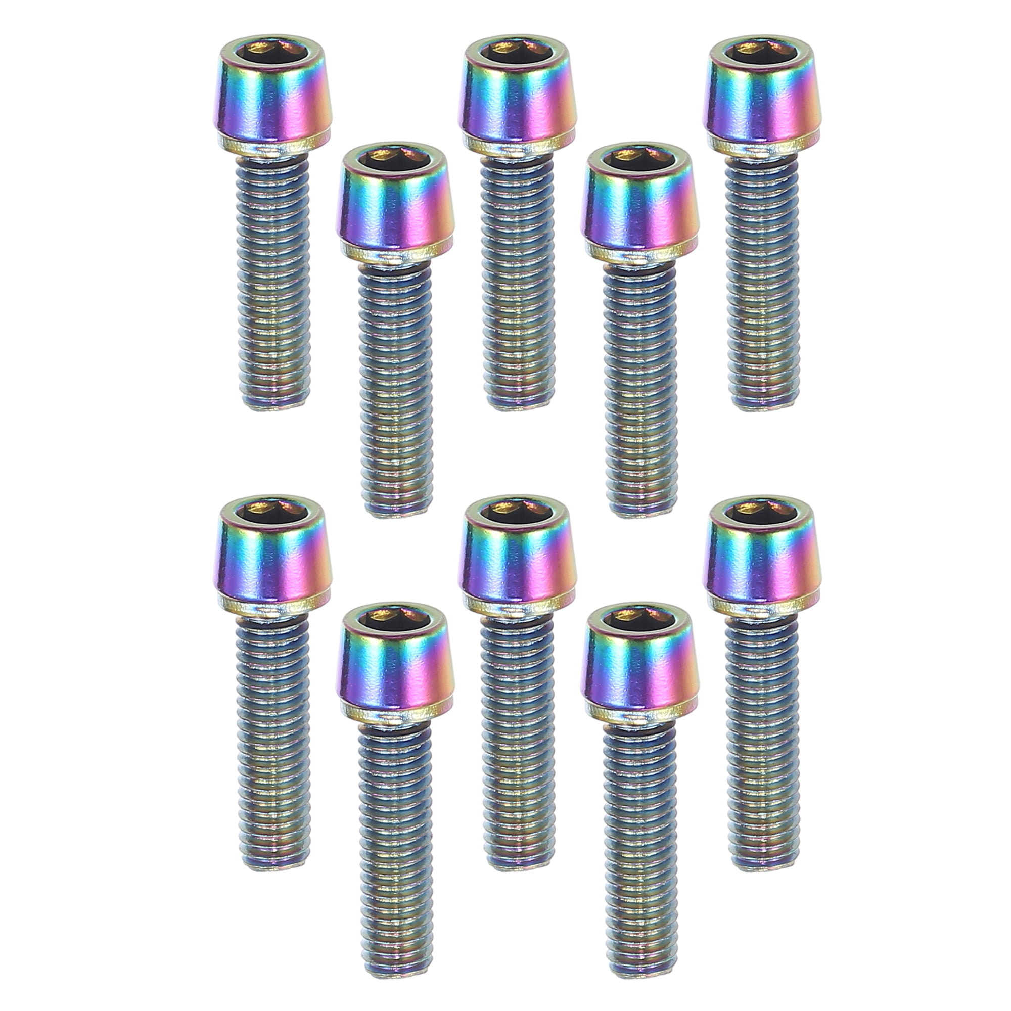 Unique Bargains 10 Pcs Tapered Bolts Screws for MTB Bike Bicycle Stem ...