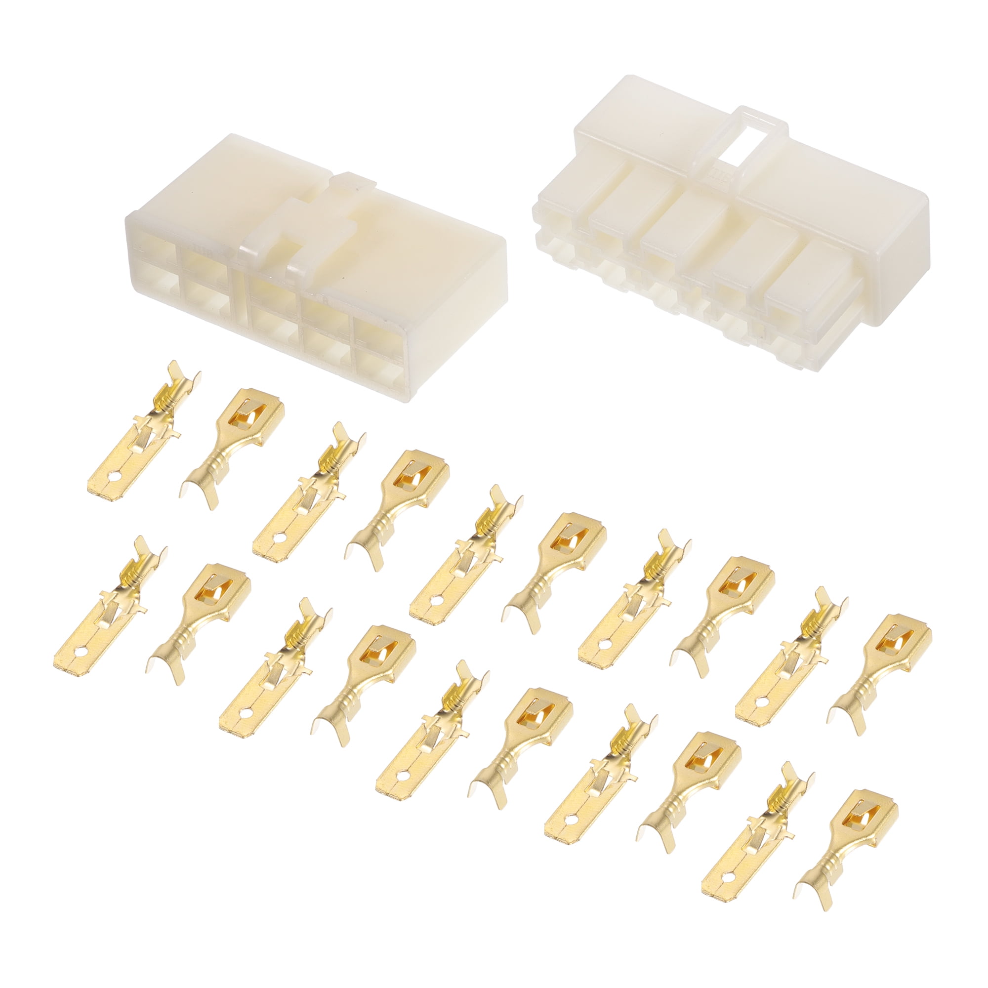 Unique Bargains 10 Pin Car Electrical Wire Connector Plug Kits Male ...