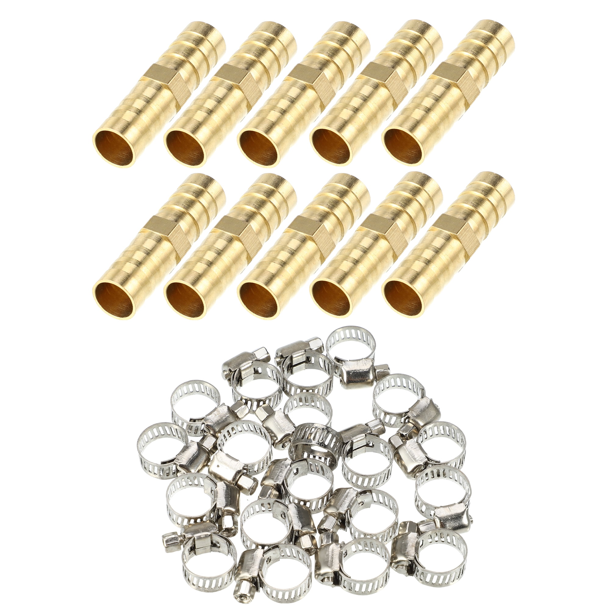 Unique Bargains 10 Set 12mm I Shaped Hose Barb I Barbed Tube Pipe ...