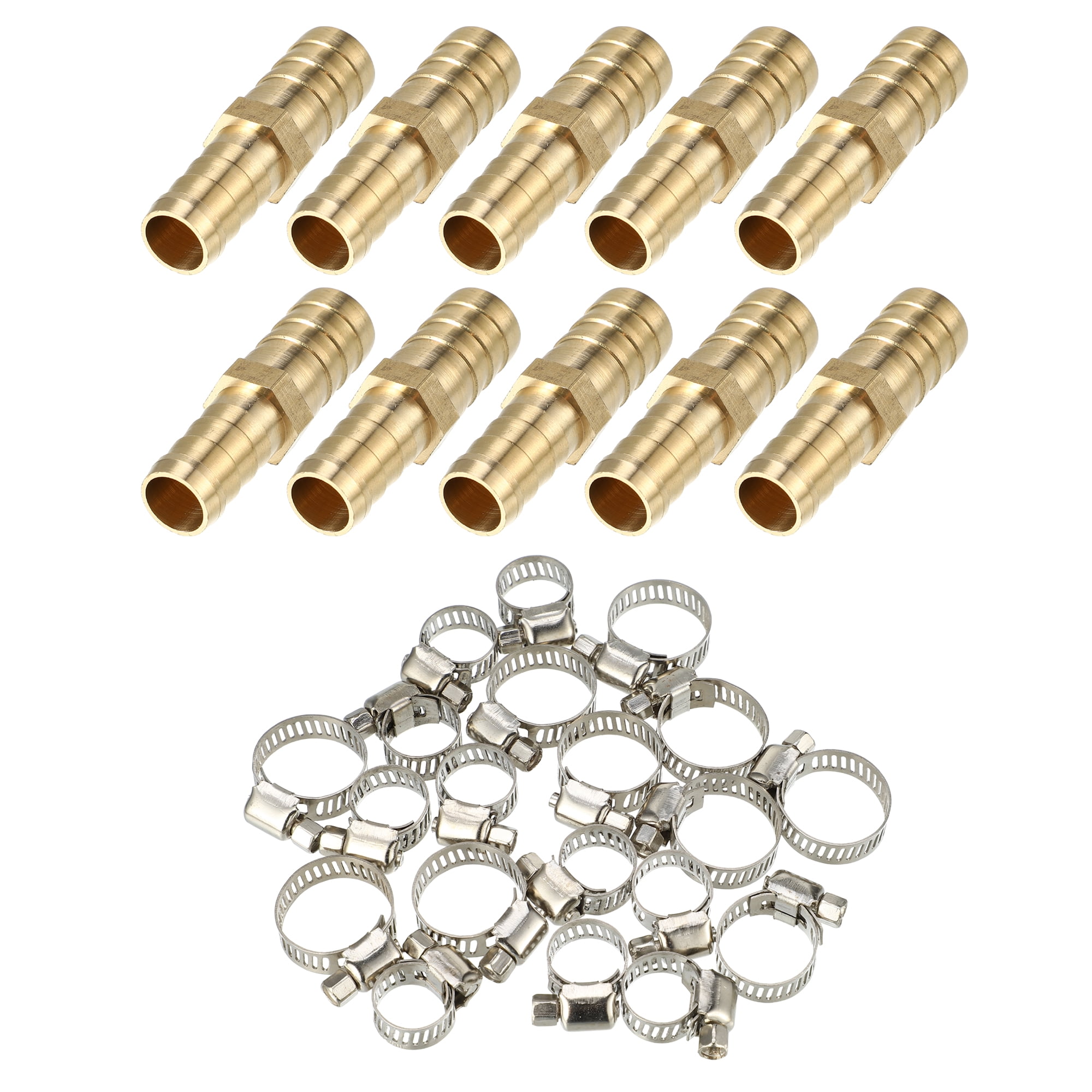 Unique Bargains 10 Set 14mm-12mm I Shaped Hose Barb I Barbed Tube Pipe ...